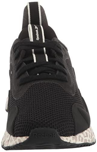 Reebok Women's Zig Dynamica Running Shoe, Black/Rose Gold/Chalk, 5