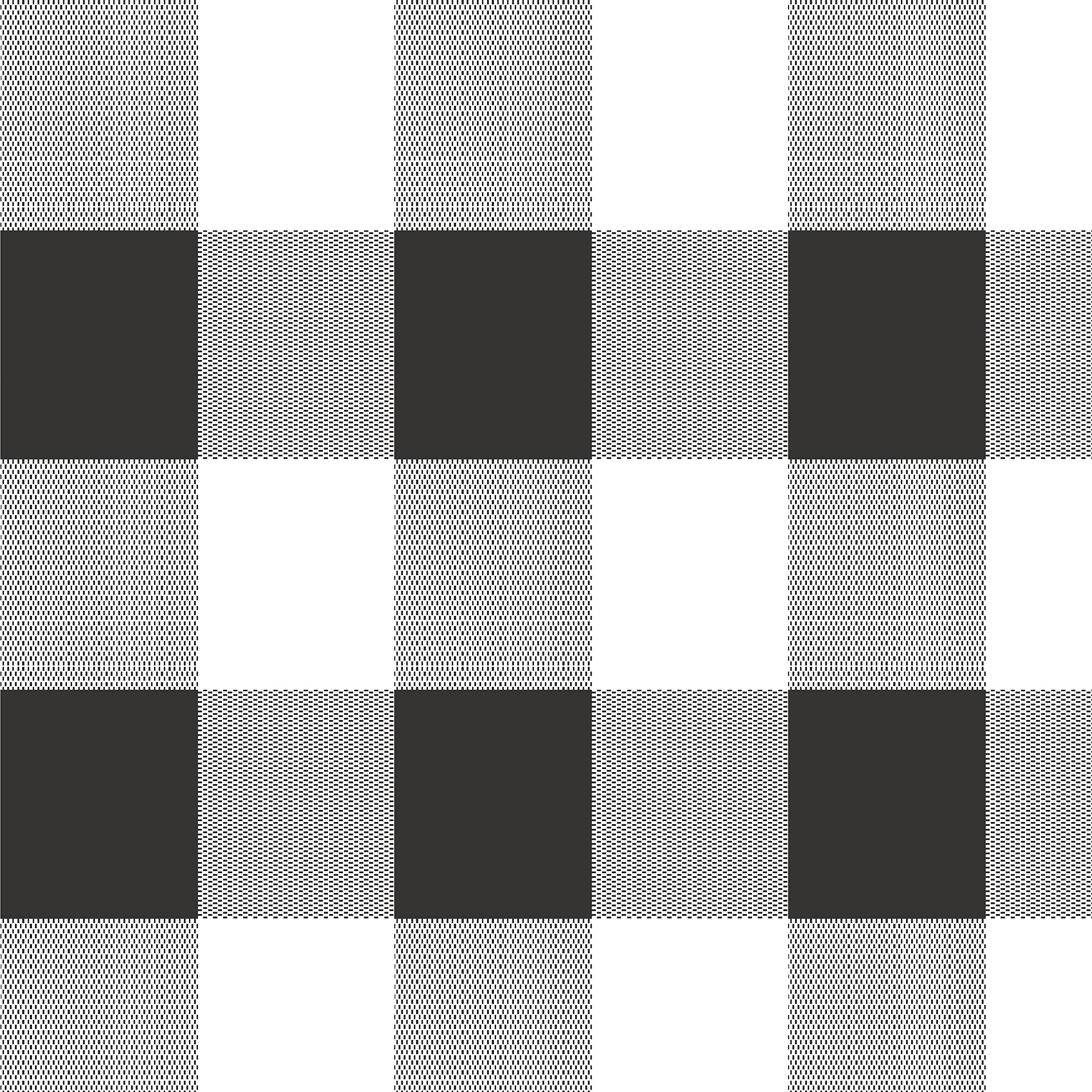 Stitch & Sparkles 100% Cotton Duck 45" Width Buffalo Plaid Black & White Color Sewing Fabric by The Yard