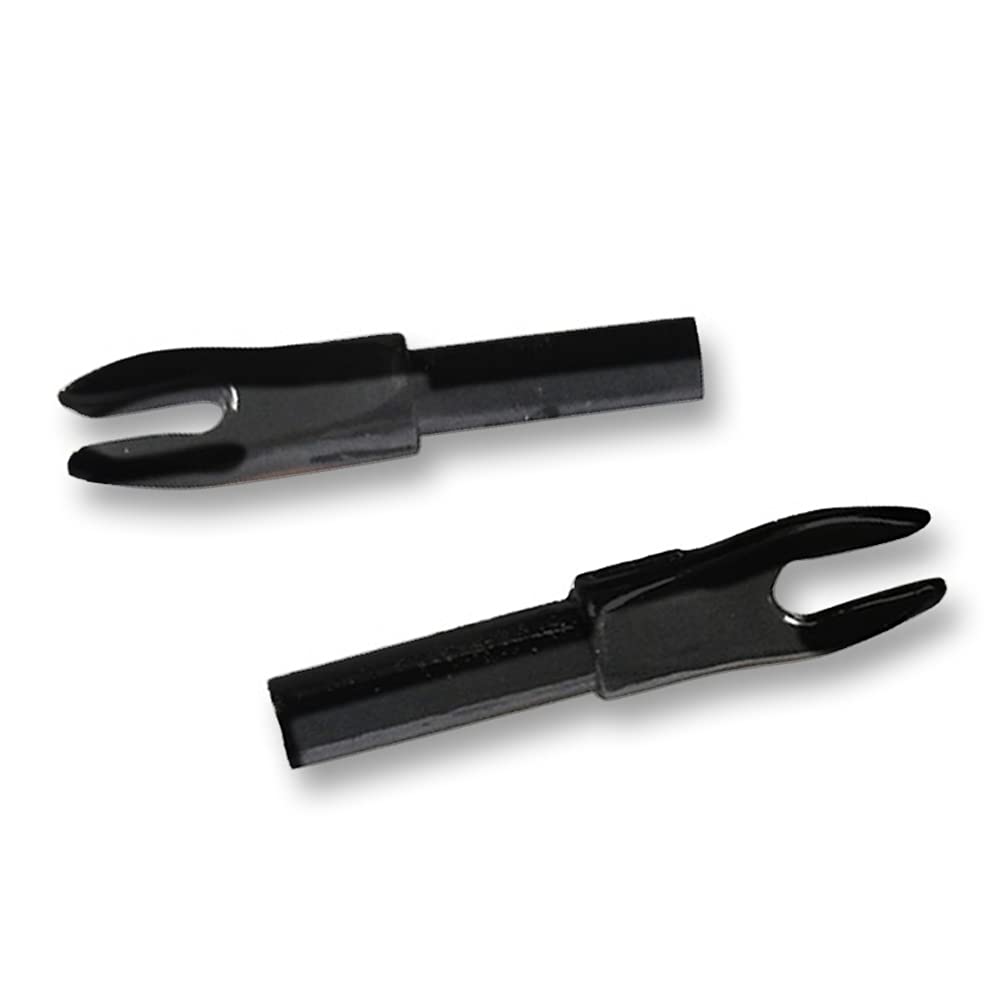 ZZYB 50pcs Archery Insert Nock Pins Plastic Arrow Nocks Replacement Arrow Nocks fit Inner Diameter 4.2mm Arrow Shaft (Black)
