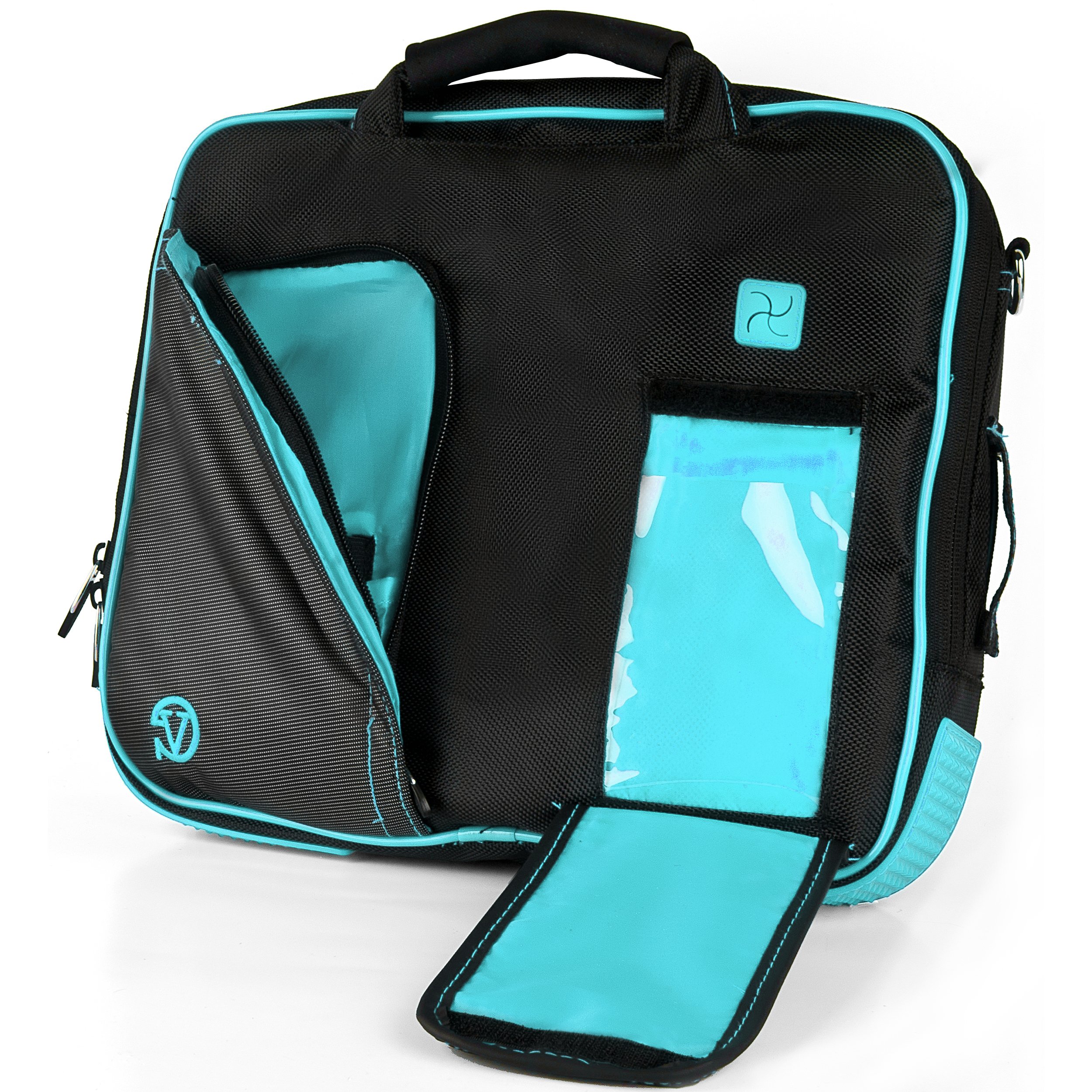 Rugged Laptop Shoulder Bag 11 12-inch for Asus Laptop L210, Chromebook CX22NA CX1 C202 C223 C214 (Blue)