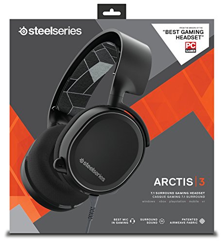 SteelSeries Arctis Over Ear Gaming Headset, blk