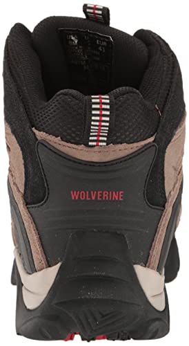 Wolverine Men's Wilderness Waterproof Composite Toe Mid Hiker Hiking Boot, Gravel, 8