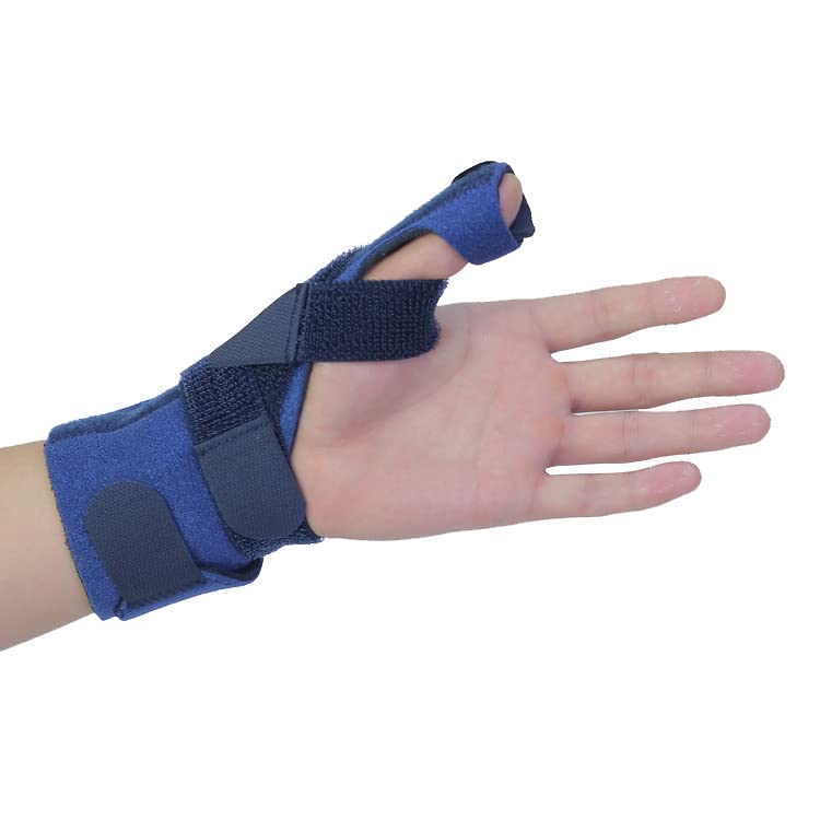 Winding Type Thumb Splint Brace Stabilizer Wrist Strap, Fits Both Hands, for Arthritis, Soft Tissue Injuries, Tendonitis, Pain, Sprains, Fractures Stabilizing Breathable, 1 Pack