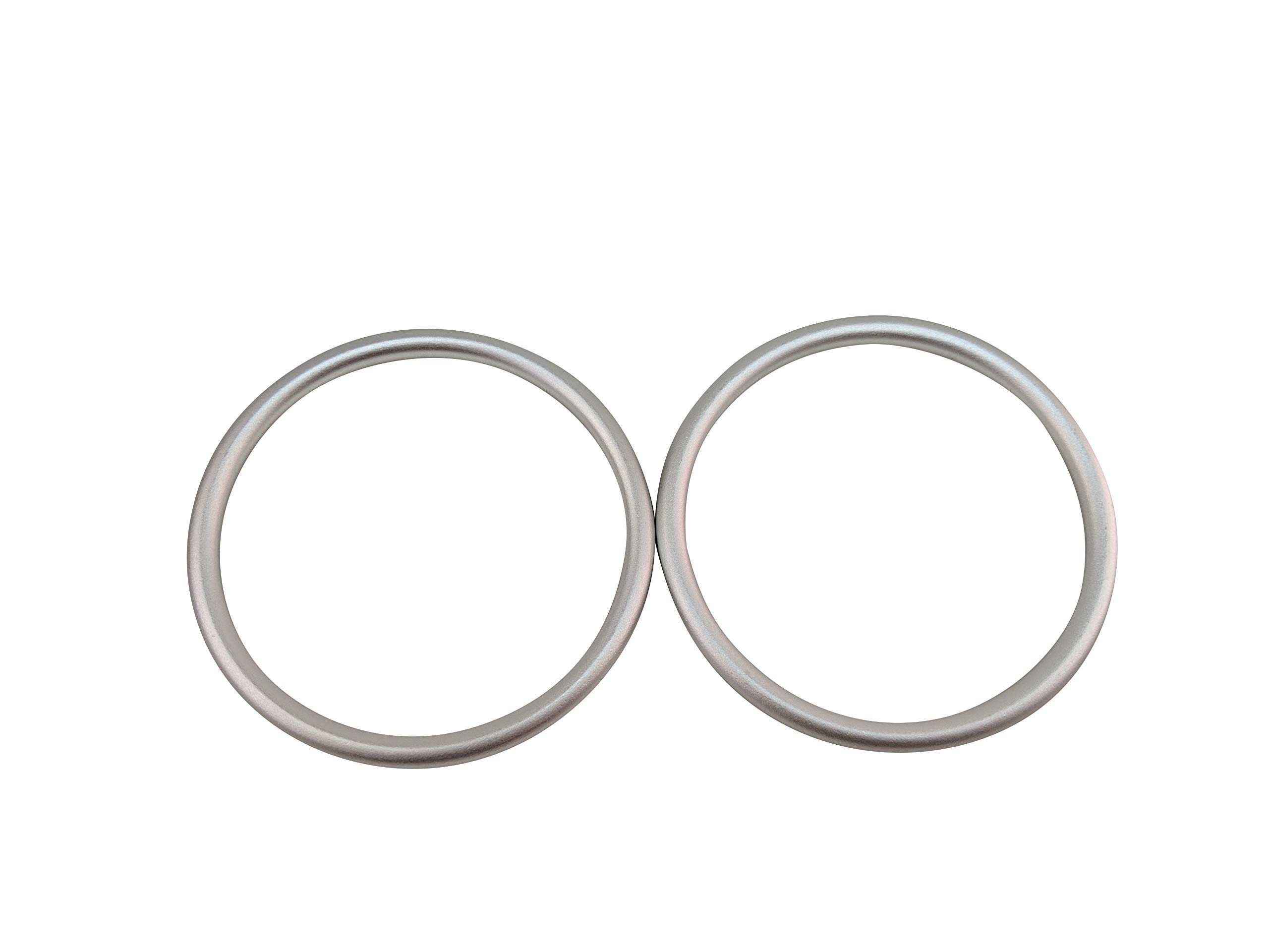 Sling Rings 3-inch Diameter by Cutie Carry. Infant Approved, mom Loved. Aluminum, lab Tested for Strength and Safety. Works with Your own Material or Convert wrap to Sling. (Silver)