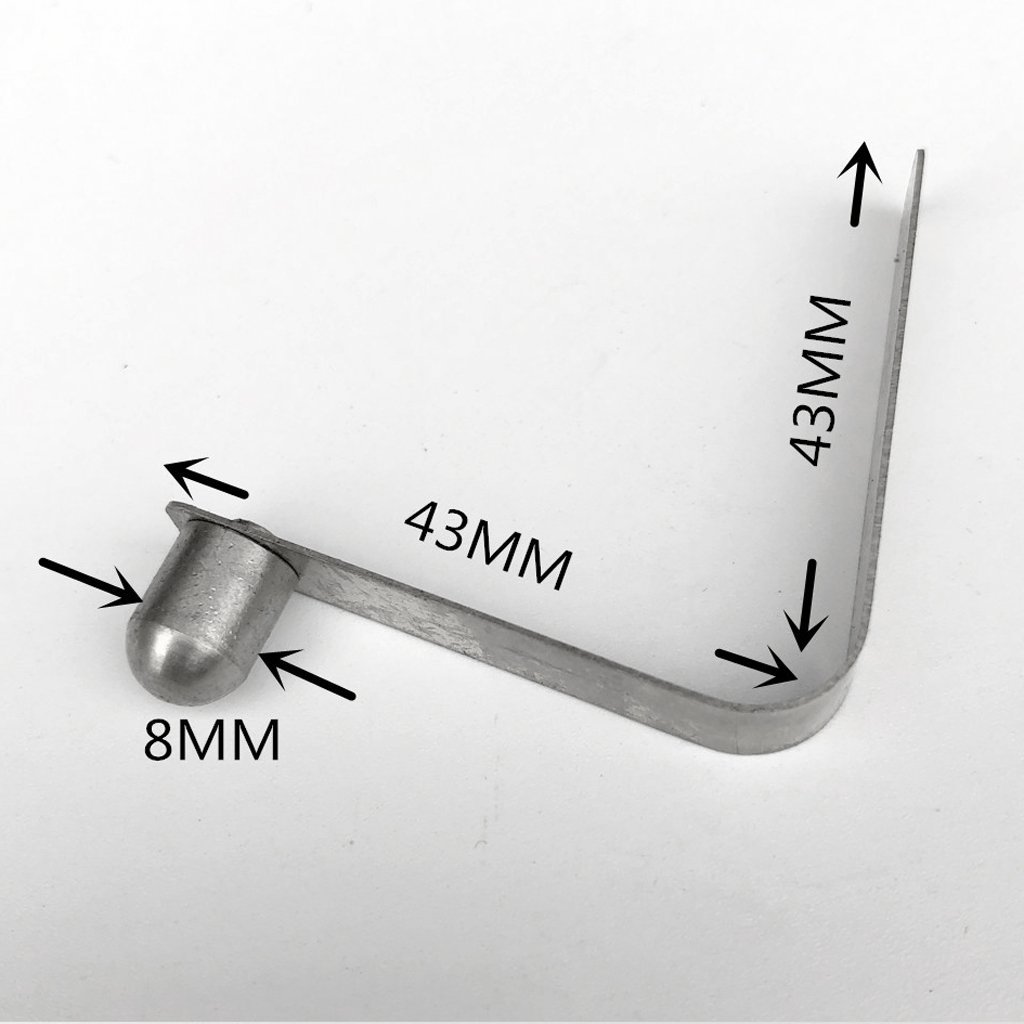 Super SW 6 Piece 8mm Kayak Paddle Tent Pole Push Button Spring Snap Clips Spring Locking Pin Spring Snap Clips Tube Locking Pin Clips for Camping Kayak Paddle Tent Pole Replacement