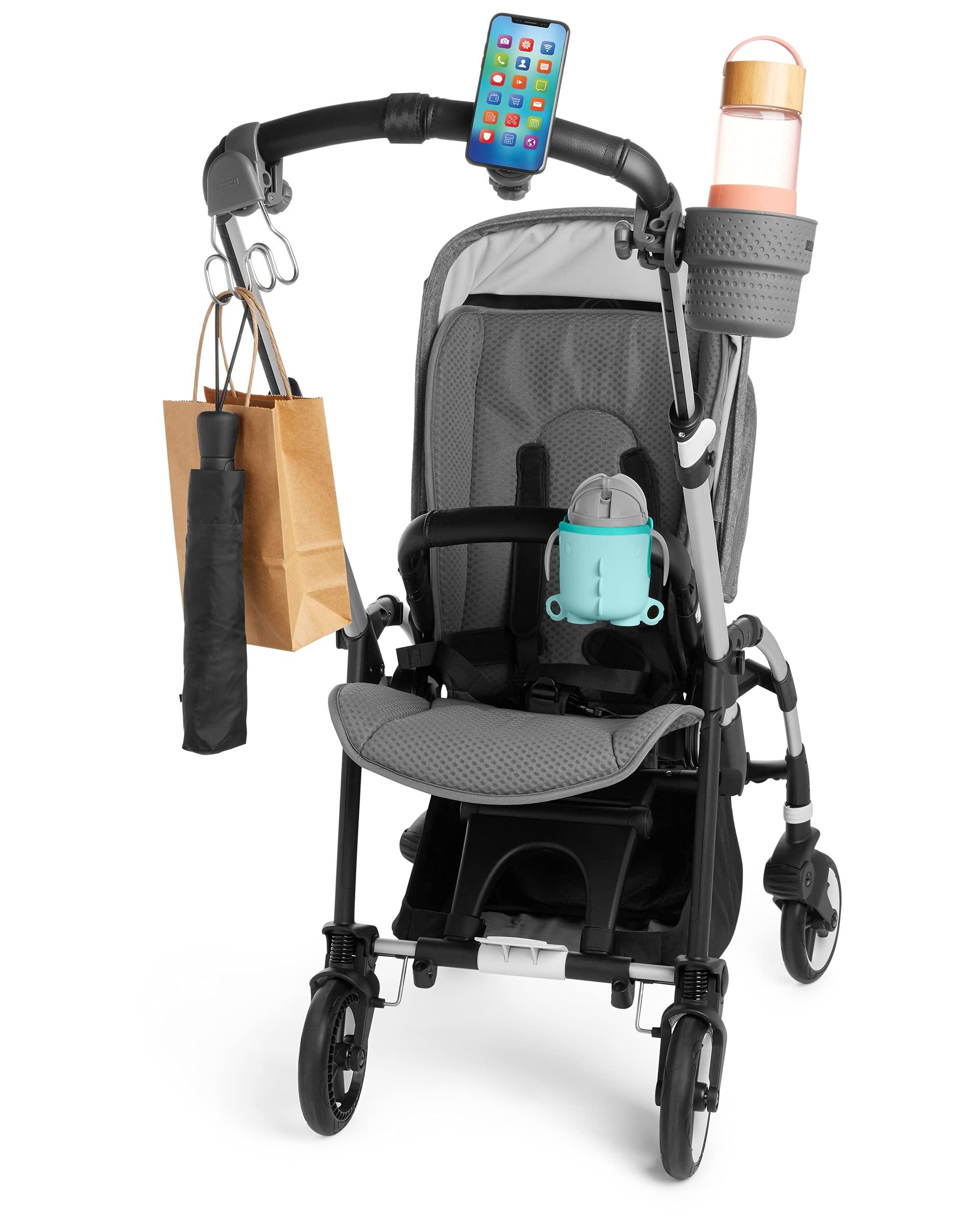 Skip Hop Universal Stroller Single Hub Add-On Connection, Stroll & Connect, Grey