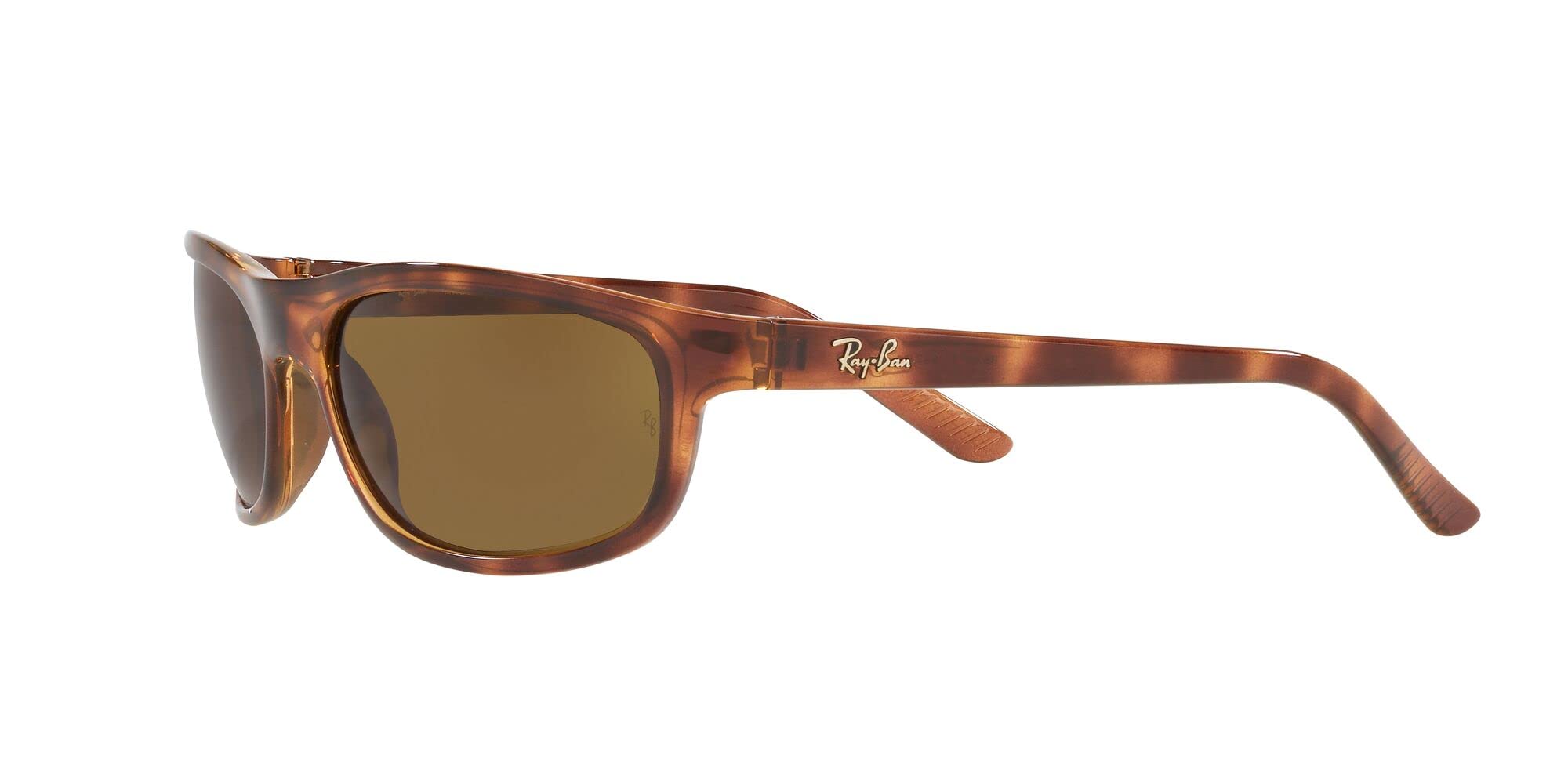 Ray-Ban Men's RB4114 Rectangular Sunglasses, Matte Black/Green, 62 mm