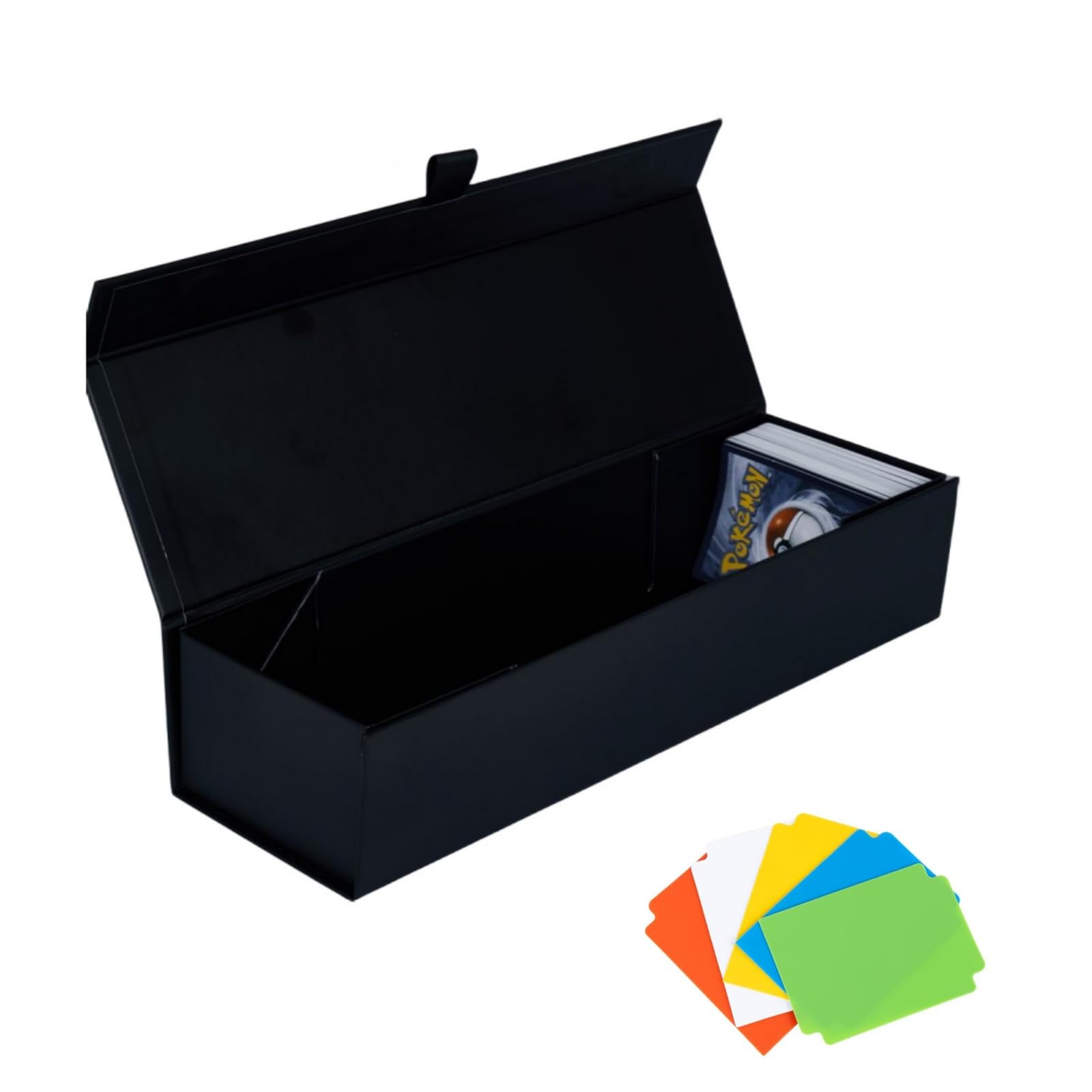 SFSOC 1 Pack Trading Card Storage Box With 5PCS Dividers,Sports Card Storage Boxes,Card Storage Box,Toploader Storage Box,Toploader Hobby Box,Trading Card Holder For 900 Cards or 200 Toploaders