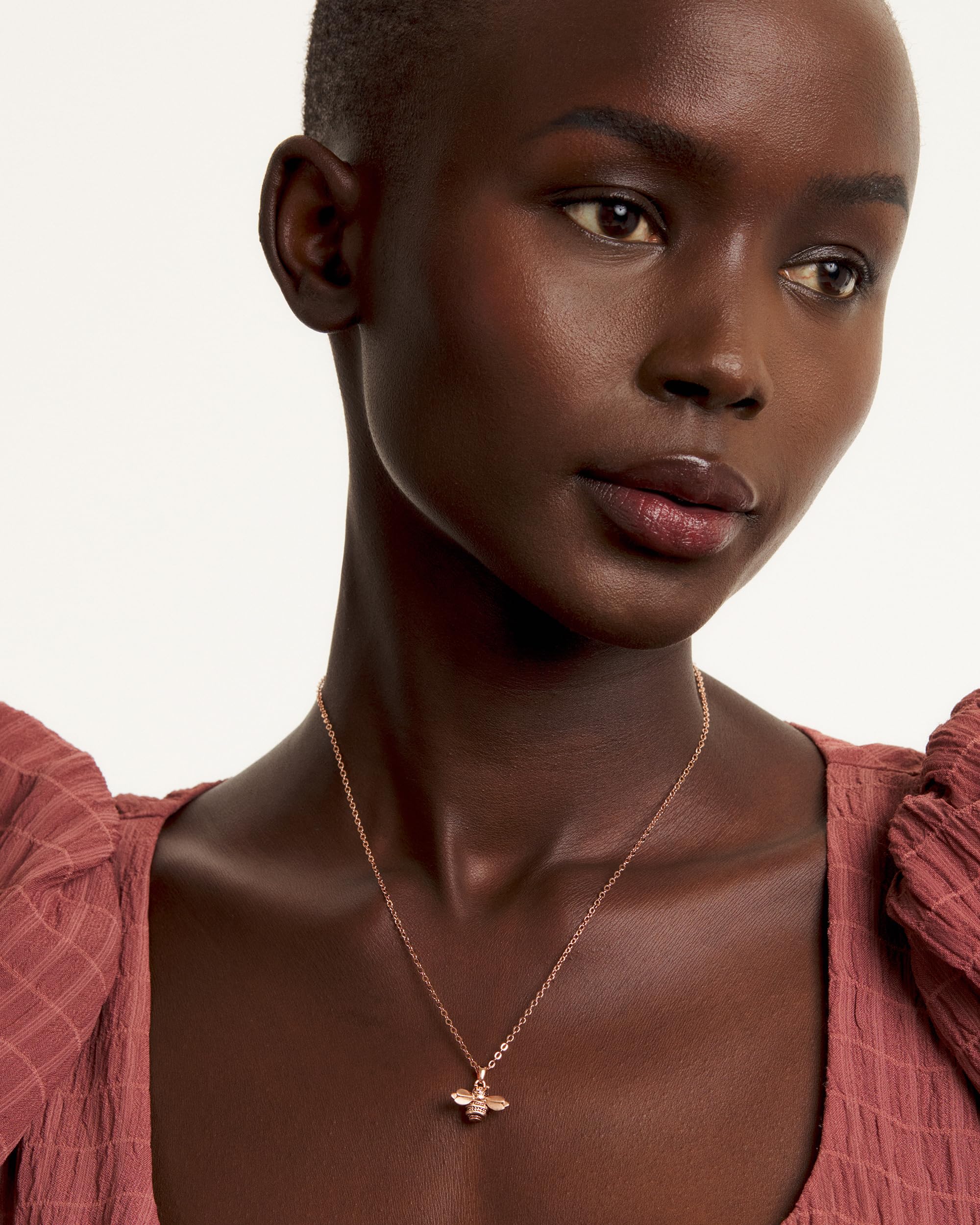 Ted Baker Women's Bellema Bumble Bee Pendant Necklace Brushed (Rose Gold-Tone Plated)