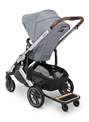 UPPAbaby Cruz V2 Stroller - Jake (Black/Carbon/Black Leather) + Piggyback for Cruz V2