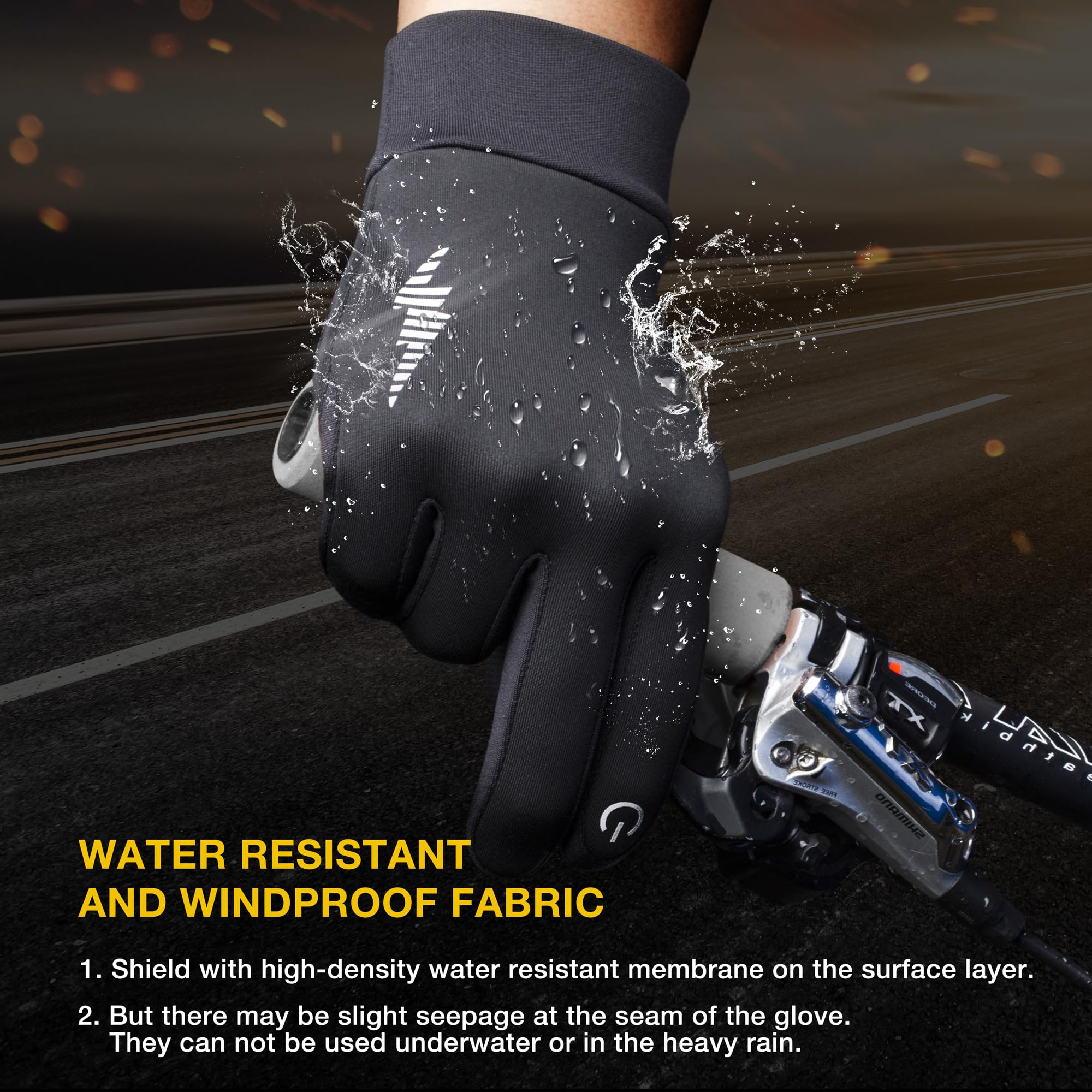 SIMARI Ski Gloves Mens Snowboard Gloves for skiing, snowboarding Winter Waterproof 3M Thinsulate Snow Gloves