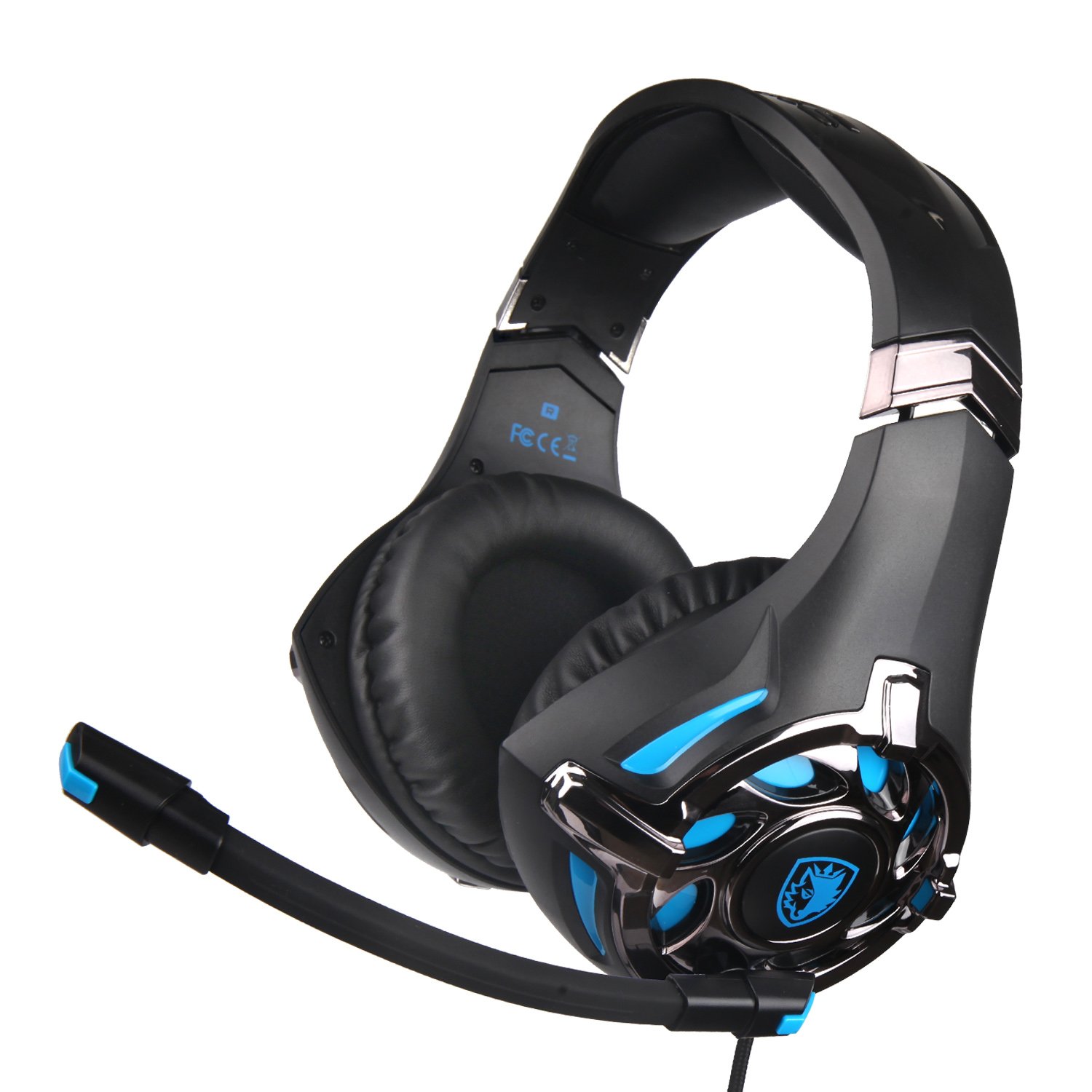 Stereo Gaming Headset,SADES Noise Cancelling 3.5mm Over-Ear Headphones with Microphone and Volume Control for PC Xbox One PS4 PS5 Laptop Mac Nintendo Games