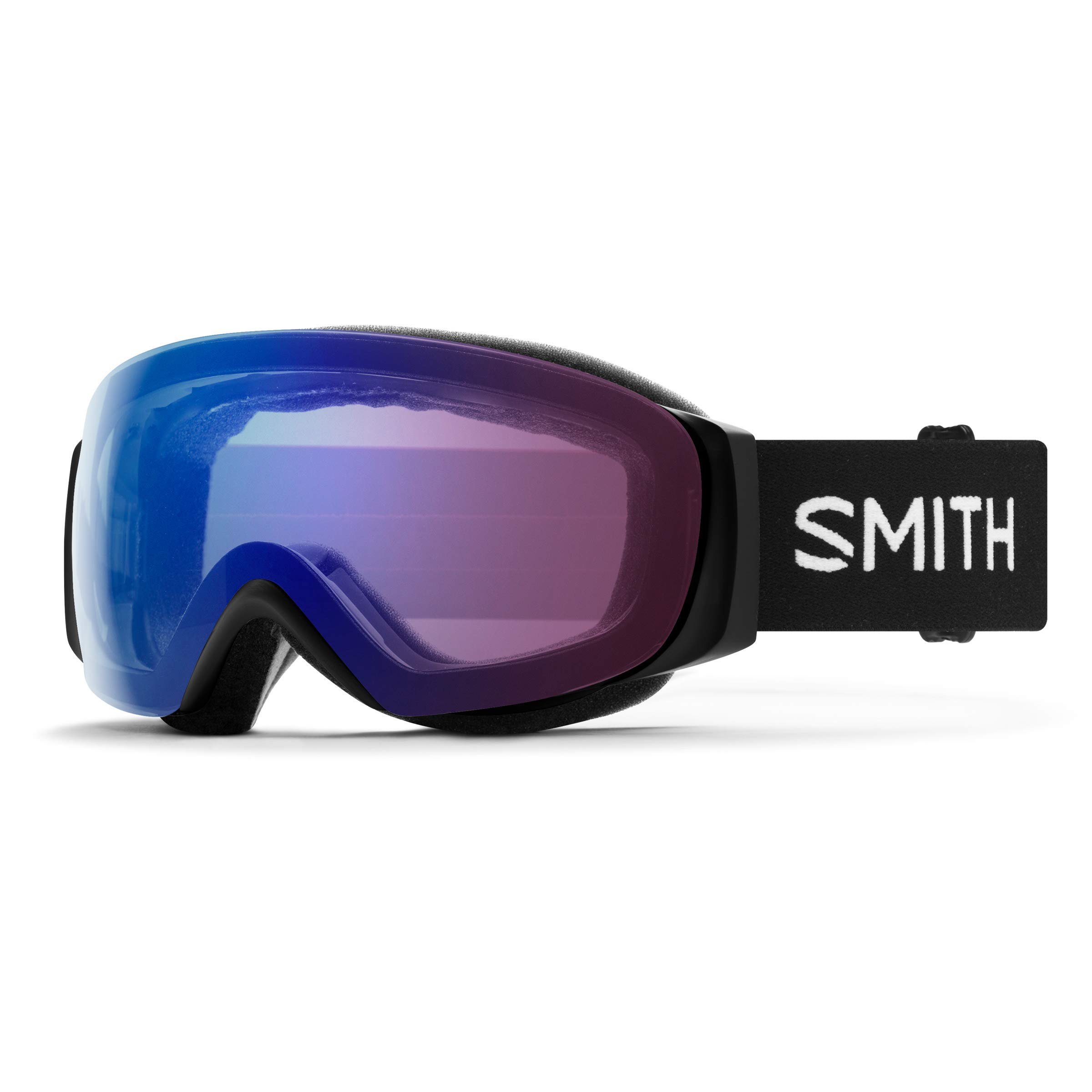 SMITH Optics I/O MAG S Women's Snow Winter Goggle - Smokey Blue Flood, Chromapop Everyday Rose Gold Mirror