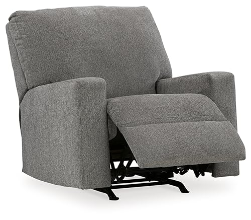 Signature Design by Ashley Deltona Casual Manual Rocker Recliner, Gray