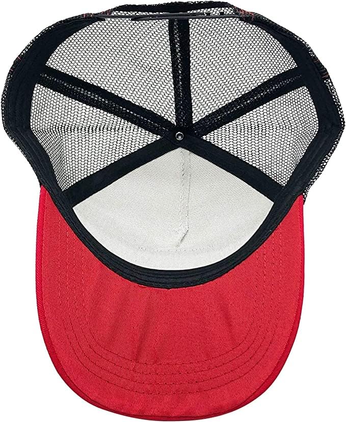 WYZQ Cartoon Dad Hat Cowboy Hat Trucker Hat Retro Men's Women's Baseball Cap for Outdoor Sports Hat (Red)