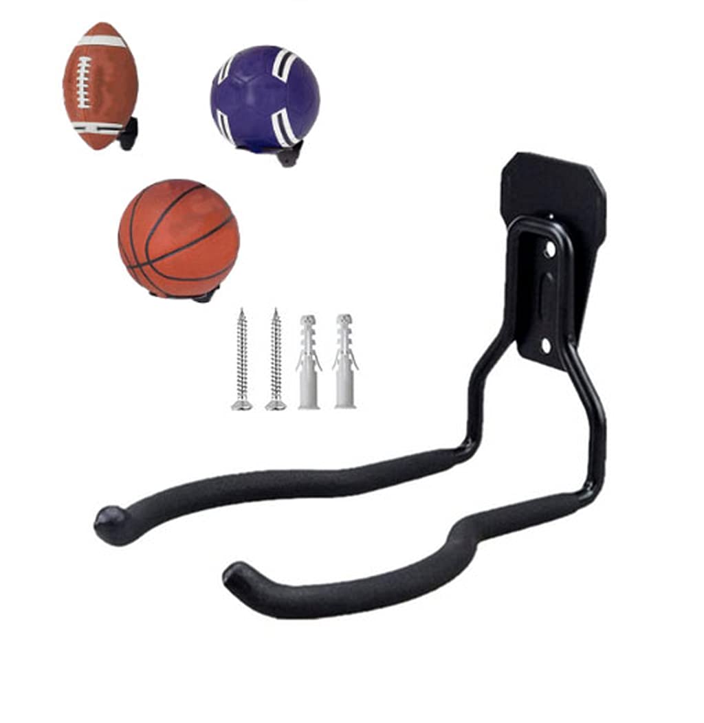 zoele Football Rack Holder Wall Mount, Wall Mount Basketball Holder, Ball Wall Rack Holder Display Storage Rack (1 Pcs)