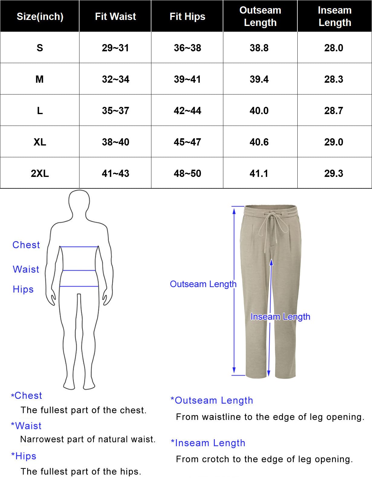 PJ PAUL JONES Men's Work Pants Elastic Waistband Casual Slim Fit Pleated Front Business Drawstring Tapered Pants Gray