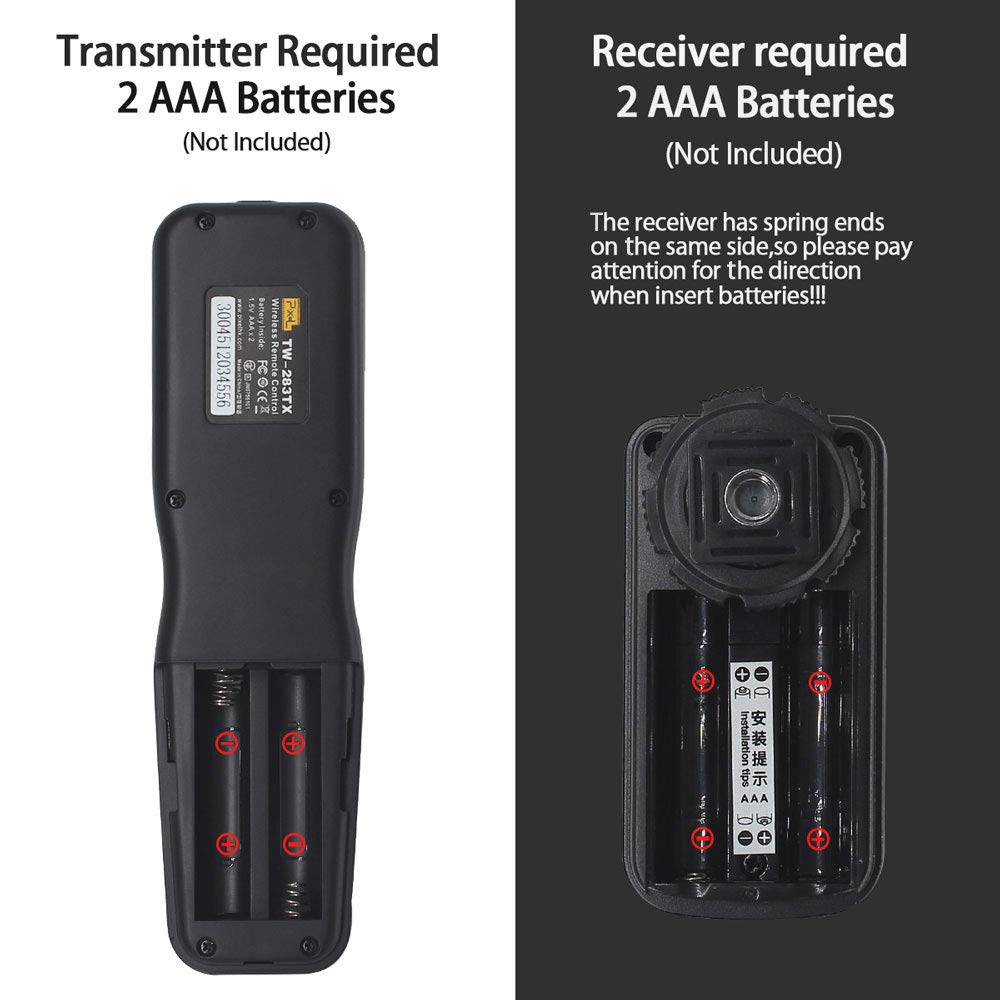 Pixel Wireless Shutter Release Cable Timer Remote Control TW-283 UC1 Compatible for Olympus Cameras