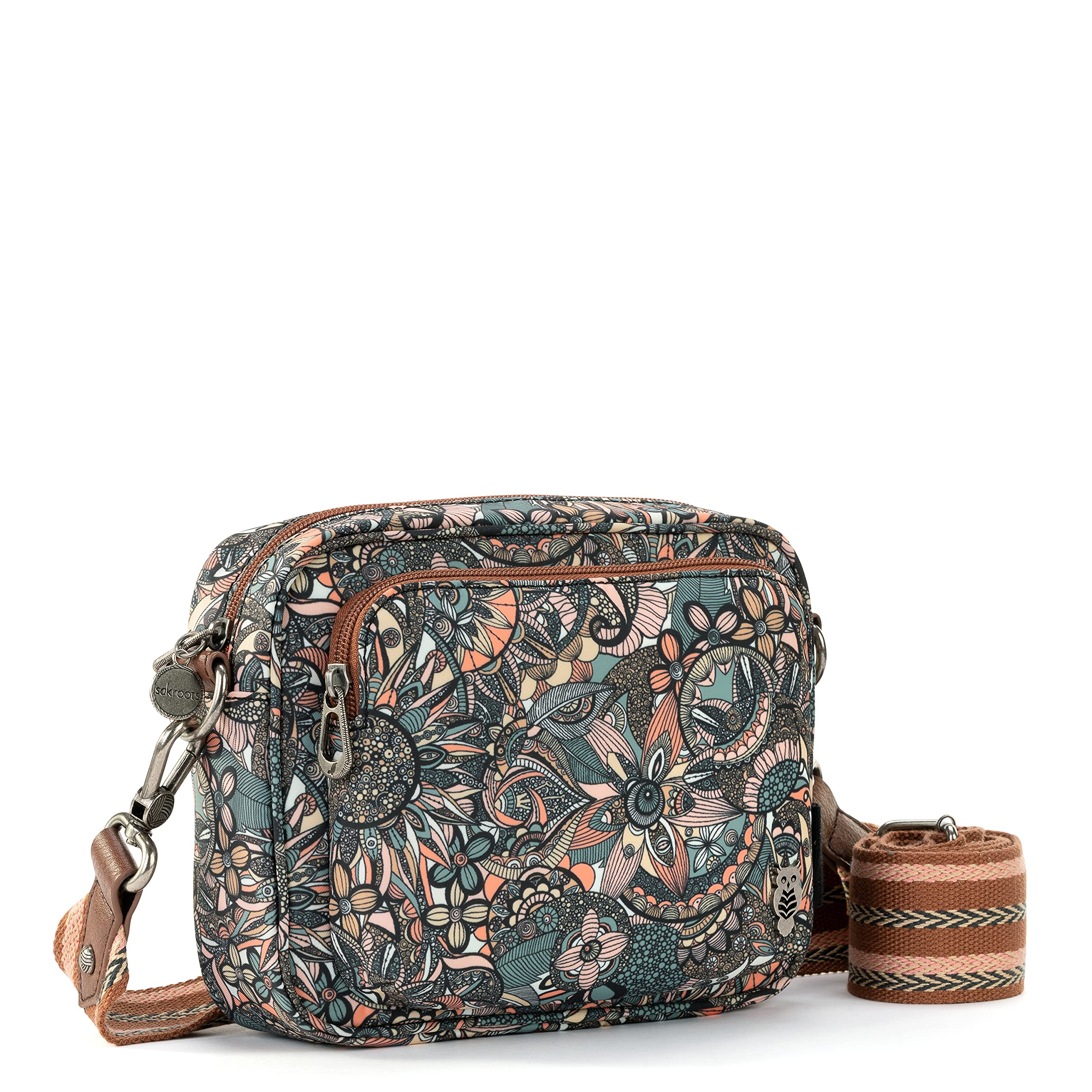 Sakroots Westwood Crossbody in Eco Twill, Removable Crossbody Strap, Sienna Spirit Desert