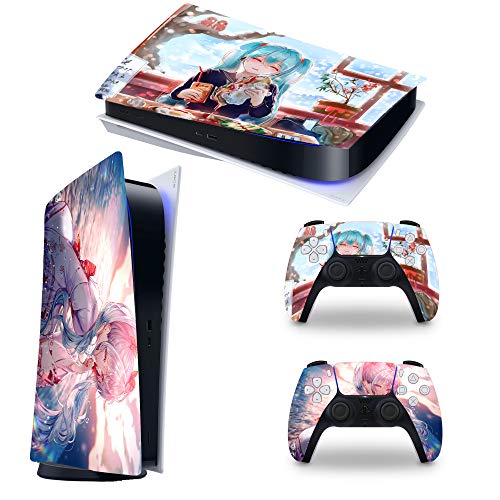 Singer Anime Japan - PS5 Standard Edition Skin Console - PS5 Standard Edition Controller Skin Cover Vinyl Decal Protective