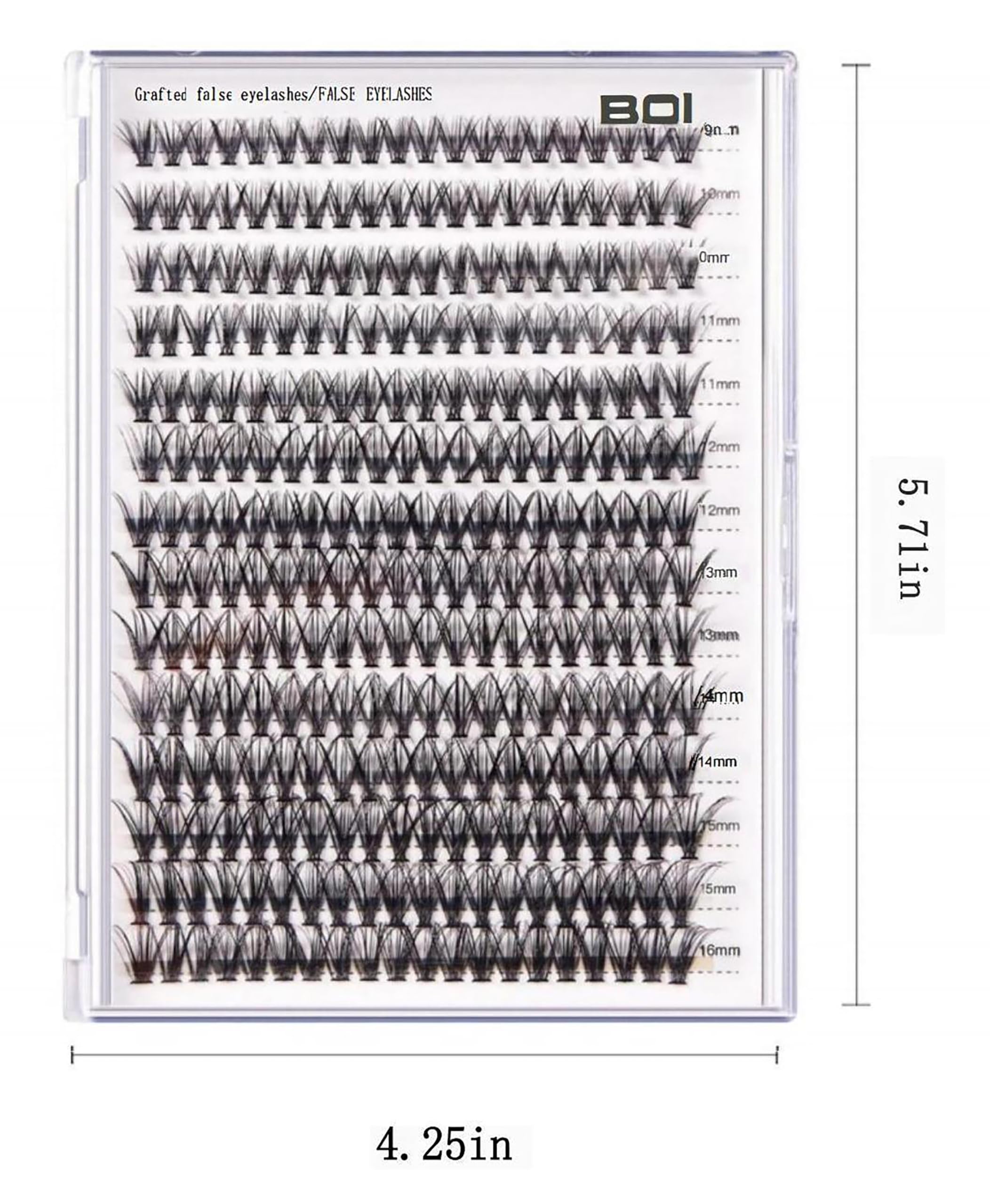 Self-Adhesive Eyelashes Eyelash Clusters 280 Pieces 30C DIY Eyelash Extension Clusters C Curl Length Individual Eyelashes Blending Tray Faux BASF Eyelash Cluster Shape Black (30C 9-16mm)