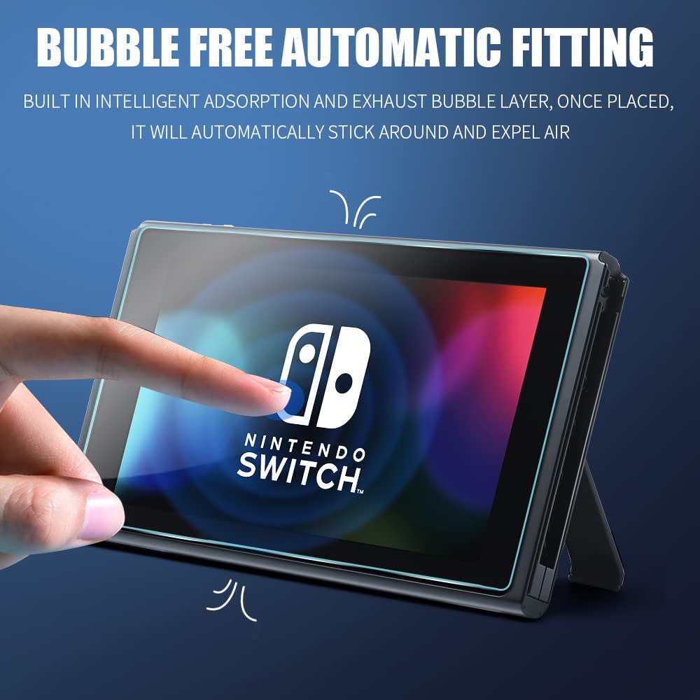ZenRich [2Pack] Screen Protector for Switch OLED model 2021, Switch OLED Screen Protector for Anti Blue Light Eyes Protection/Bubble Free/Case Friendly/Transparent/HD Clear