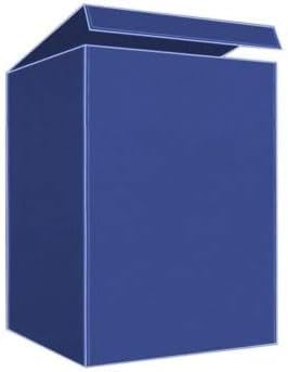 Utility Folding Shopping Cart Liner with Privacy Top Cover - Water Resistant, Lightweight, Non-Woven, Breathable Material, Fastens Securely - Protects Groceries and Laundry During Transit (Blue)
