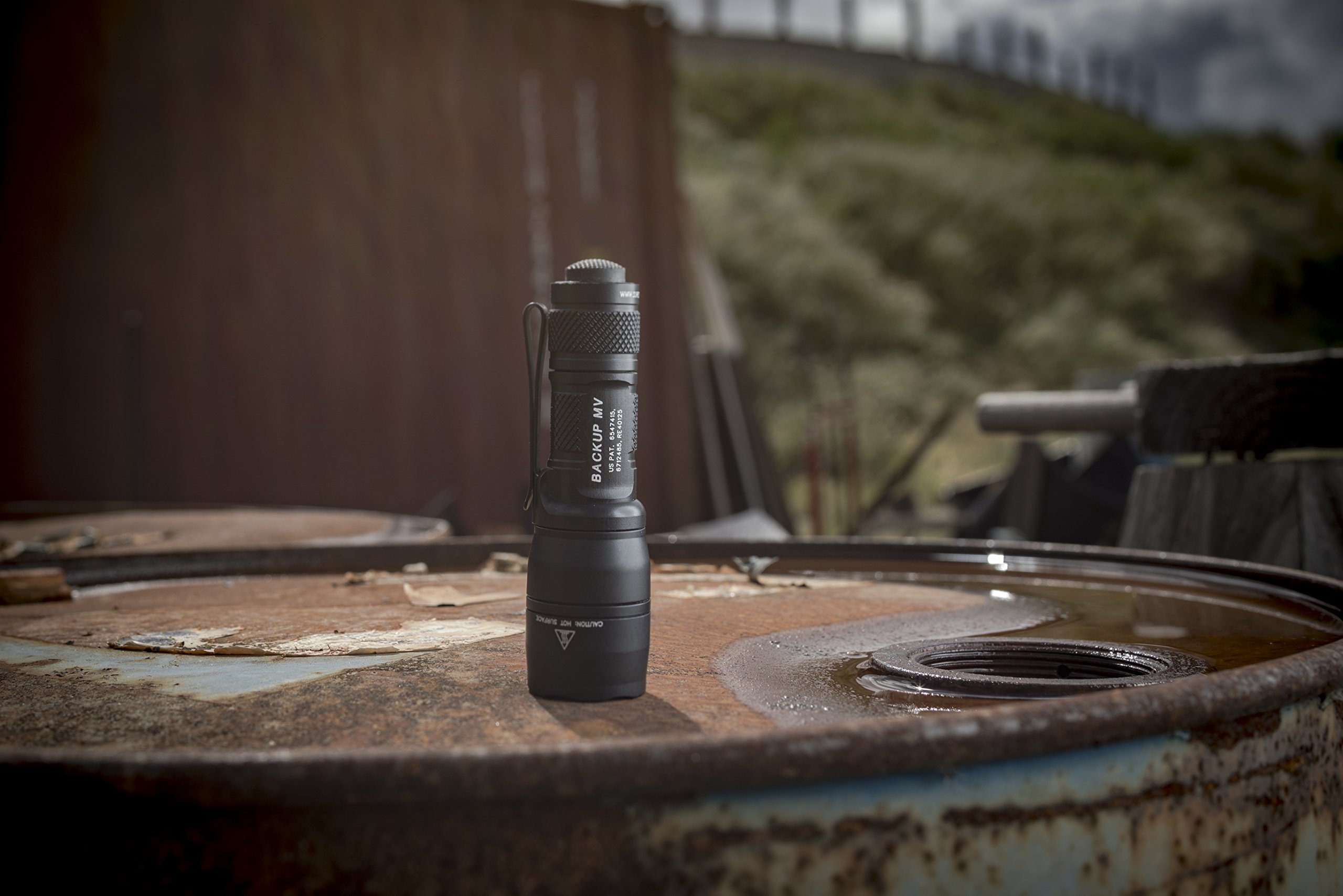 SureFire E1B-MV Backup Flashlights with Dual Output LED with MaxVision Beam Technology, Black
