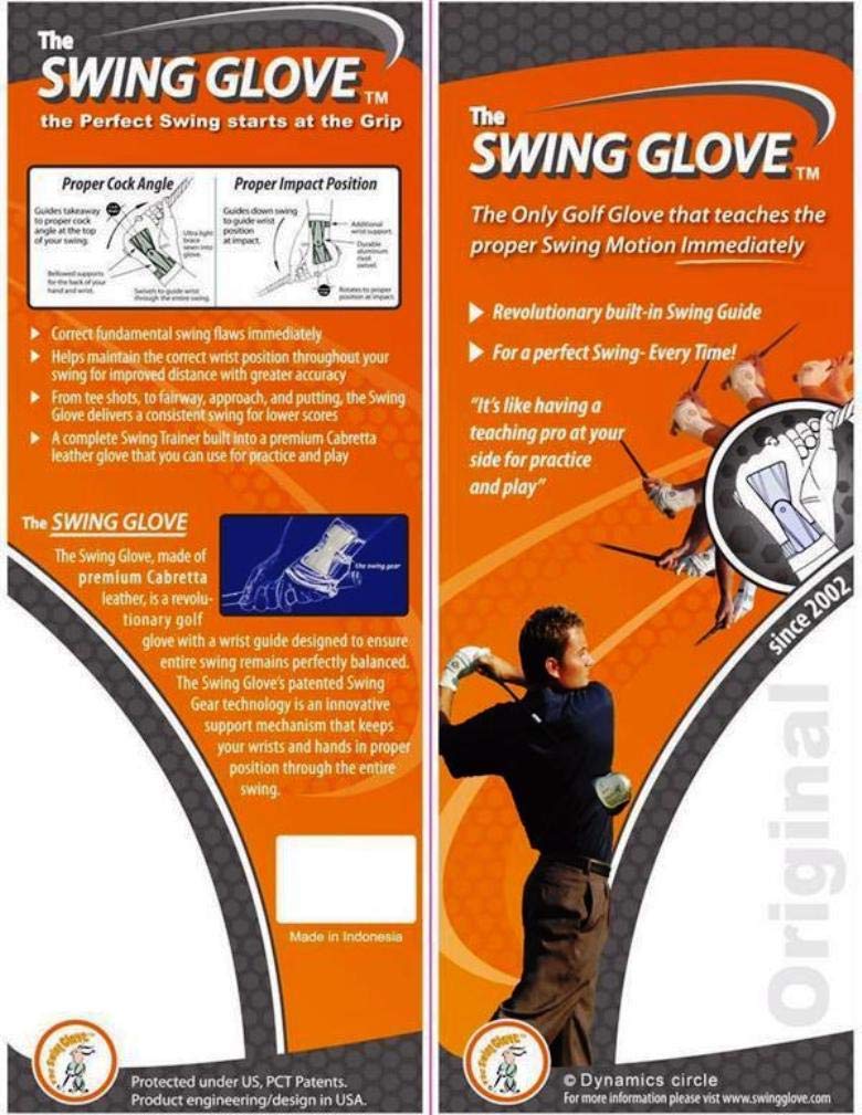 Swing Glove Black Right Golf Great Best Golf Training Aid Play (for Left Handed Golfers) (L)