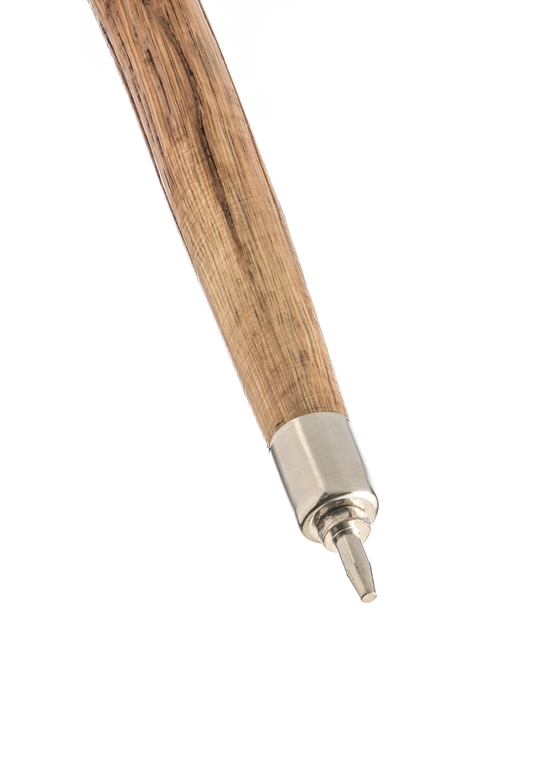 SE Survivor Series Wooden Walking/Hiking Stick with Hand-Carved Howling Wolf Design, 55" - WS628-55HW