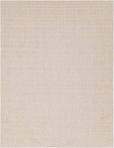 Unique Loom Outdoor Trellis Collection Area Rug - Deco Trellis (9' x 12' Rectangle, Taupe/ Ivory)
