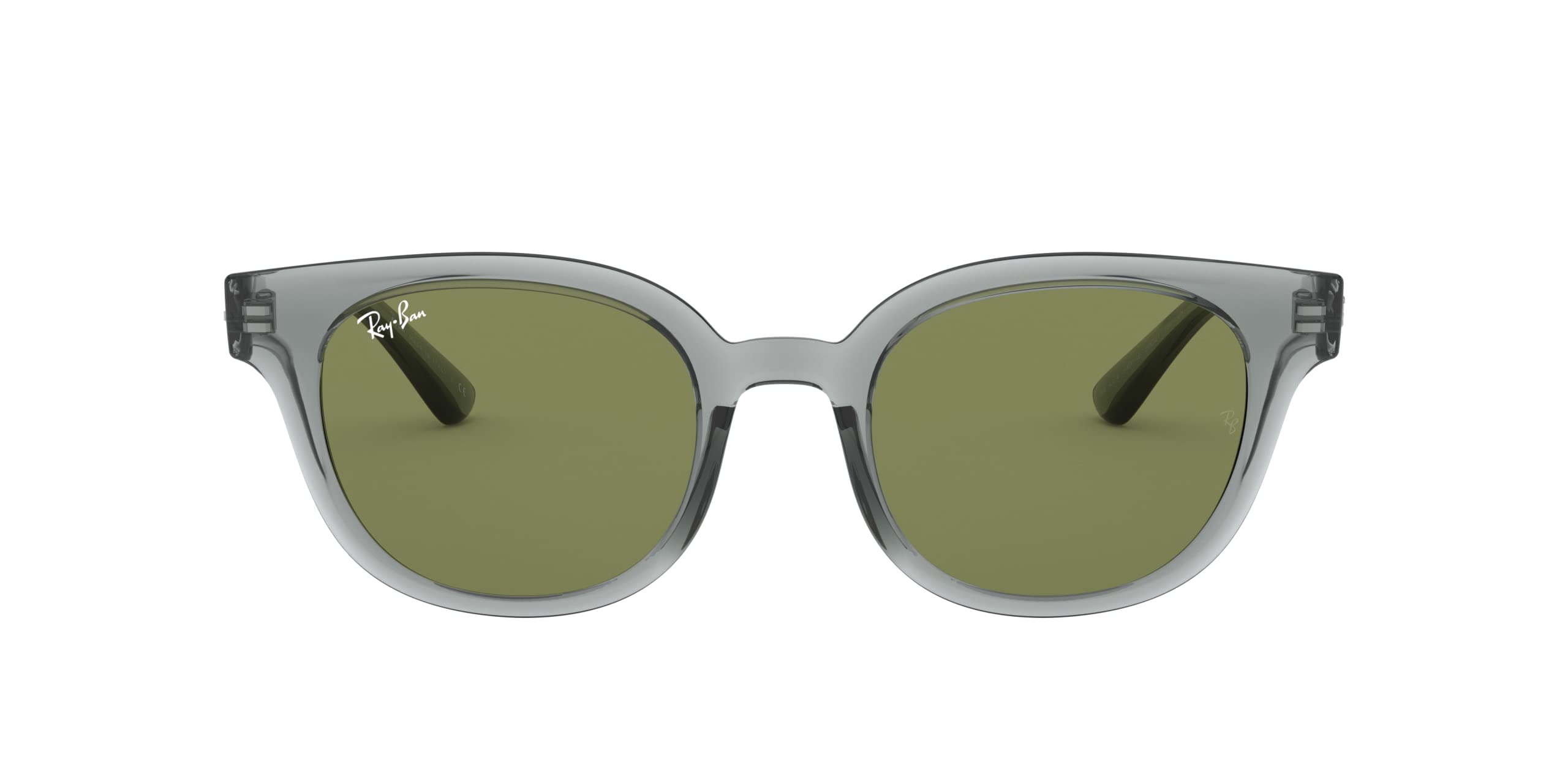 Ray-Ban Rb4324 Square Sunglasses, Transparent/Clear Gradient Grey, 50 mm