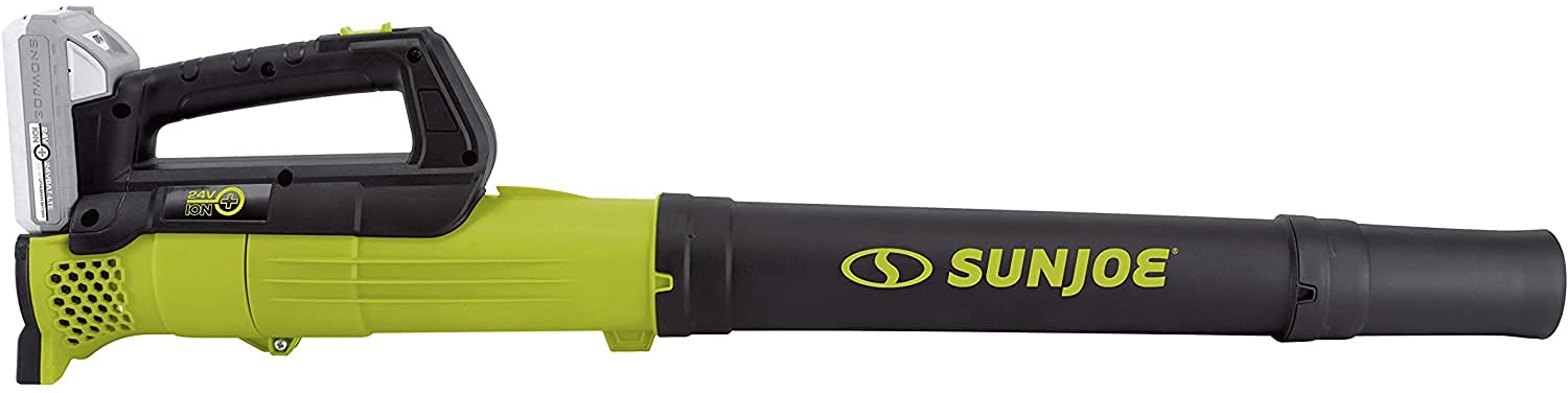 Sun Joe 24V-TB-LTE-RM 24-Volt Cordless Compact Turbine Jet Blower, Kit (w/2.0-Ah Battery + Quick Charger)