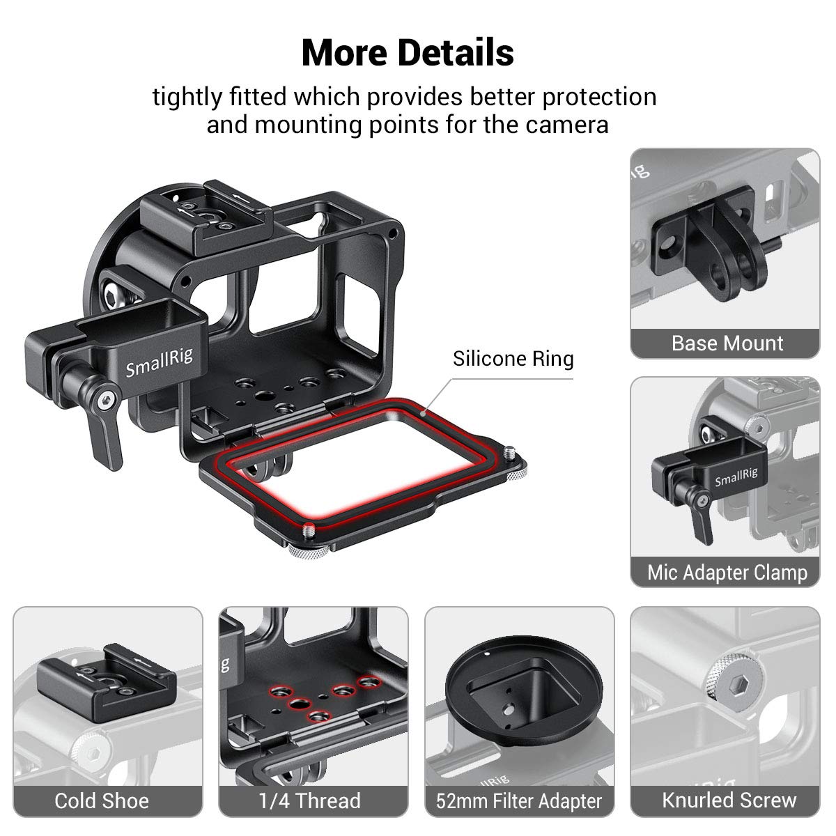 SmallRig Cage for Hero7 / Hero6 / Hero5 Black CVG2320