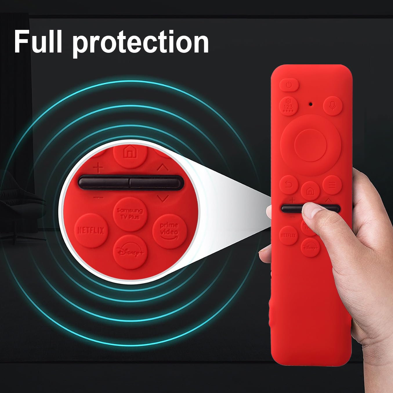 Silicone Cover for Samsung BN59-01432A BN59-01432J Solar Remote 2023 Samsung Solar Cell Remote TM2360E Silicone Remote Case Cover(Mint Green