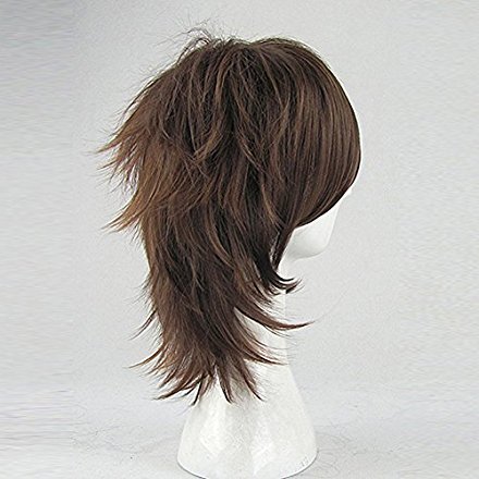 Suzumiya Haruhi no Yuuutu Koizumi Itsuki 35cm Brown Cosplay Wig + Free Wig Cap (brwon)