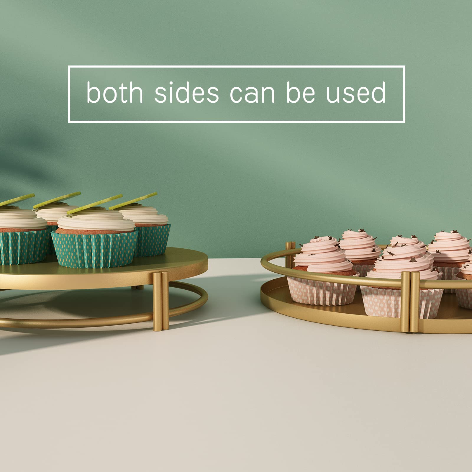 Vivevol Set of 3 Cake Stands, Cake Plate, Dessert Stand, Cupcake Stand for Parties, Home Decorating Stand Dessert Display(8β 10β 12β) Gold