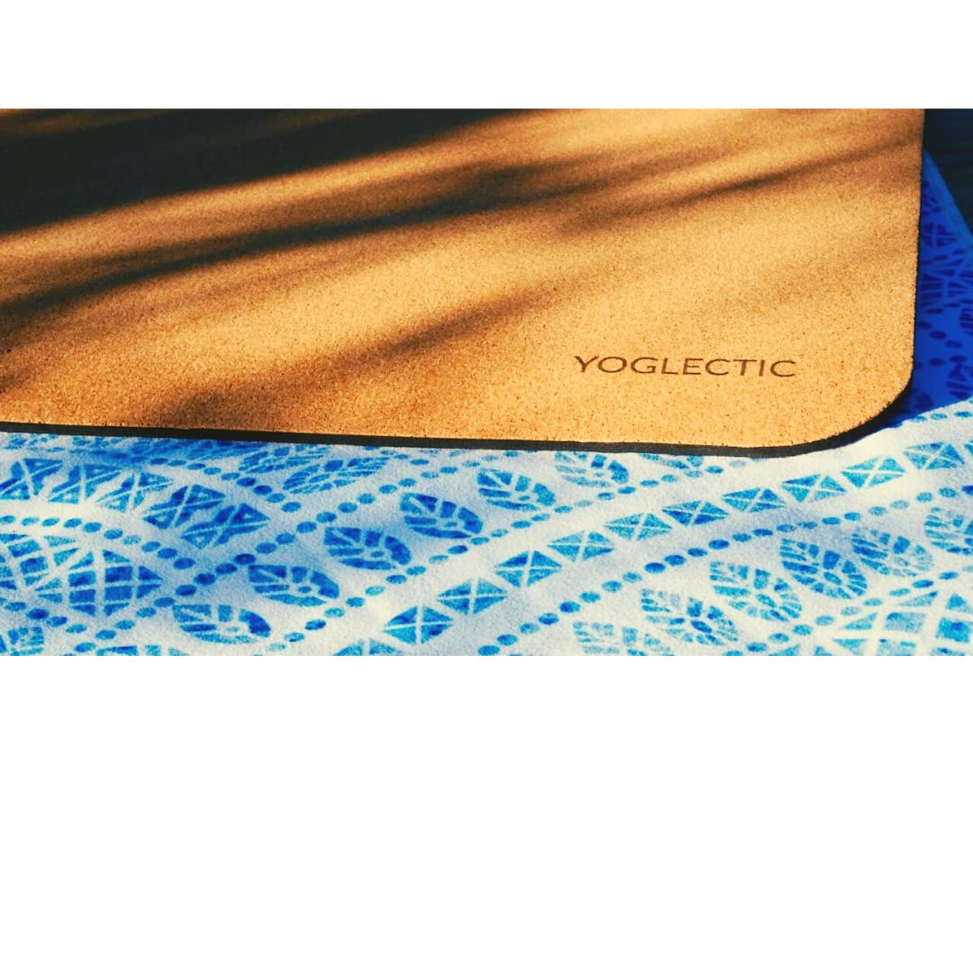 YOGLECTIC Cork Yoga Mat I 4.8mm I Eco-Friendly I Durable I Ultra-Lightweight