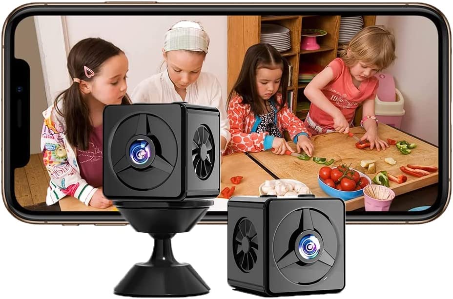 stopow Spy Camera Hidden Camera,1080P Magnetic WiFi Mini Nanny Cam Wireless Camera for Home Office Security,Secret House Camera with Motion Detection Night Vision