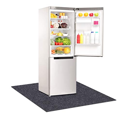 Sempoda Refrigerators Mat,Multifunctional home appliance mat—Absorbent/Waterproof,Protect refrigerators and floors, Under Refrigerators Mat,Non-slip Backing,Washable (36" x 36")