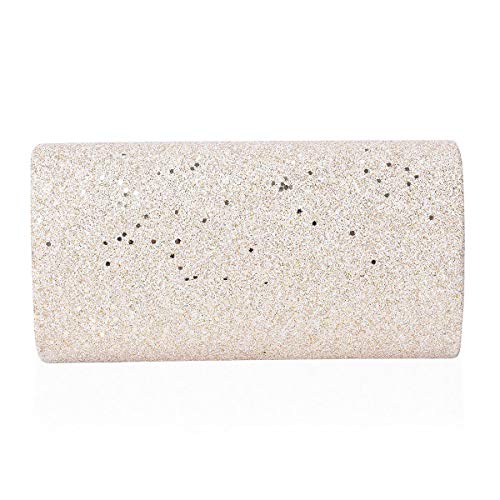 Shop LC Women Fashion Gold Polyester Envelope Wallets Clutch Evening Bag Handbag Shoulder Chain
