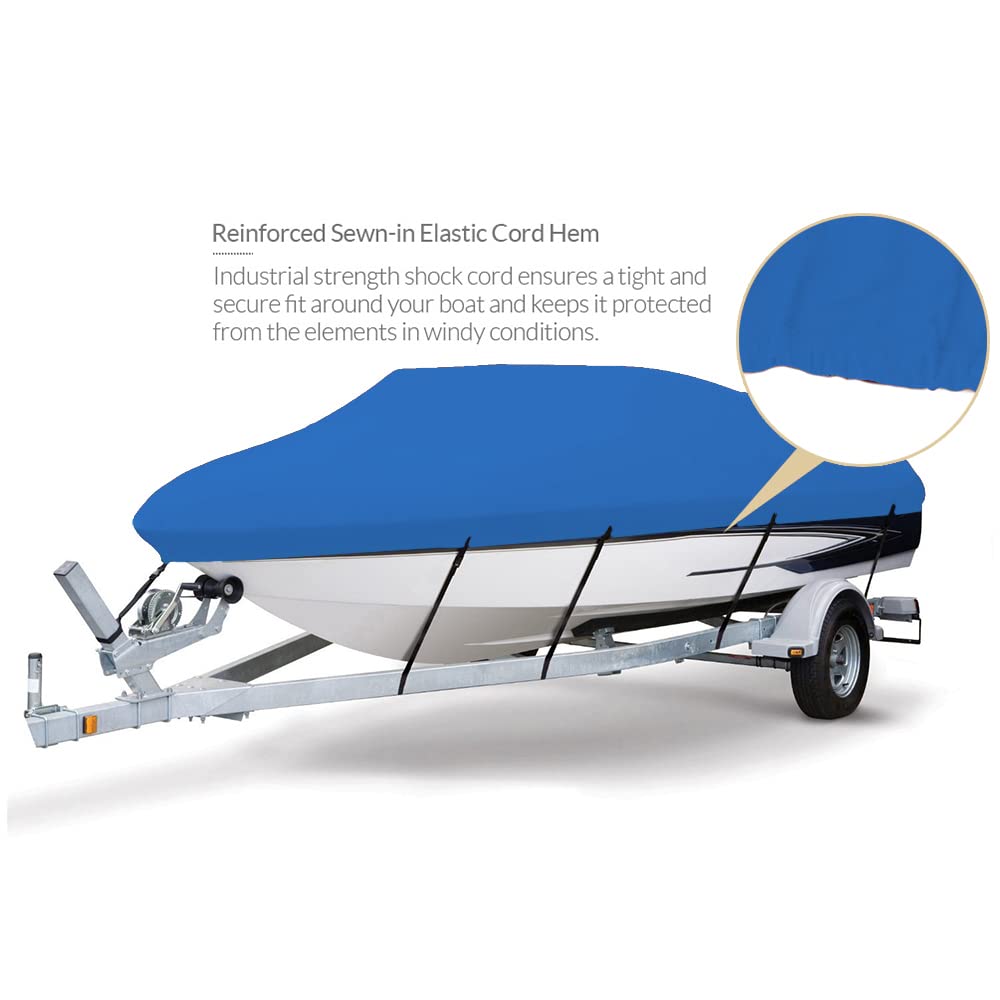 Seamander Boat Cover Tie Downs Tightening Straps (Blue, 14'-16'L Beam Width up to 90") (White, 14-16)