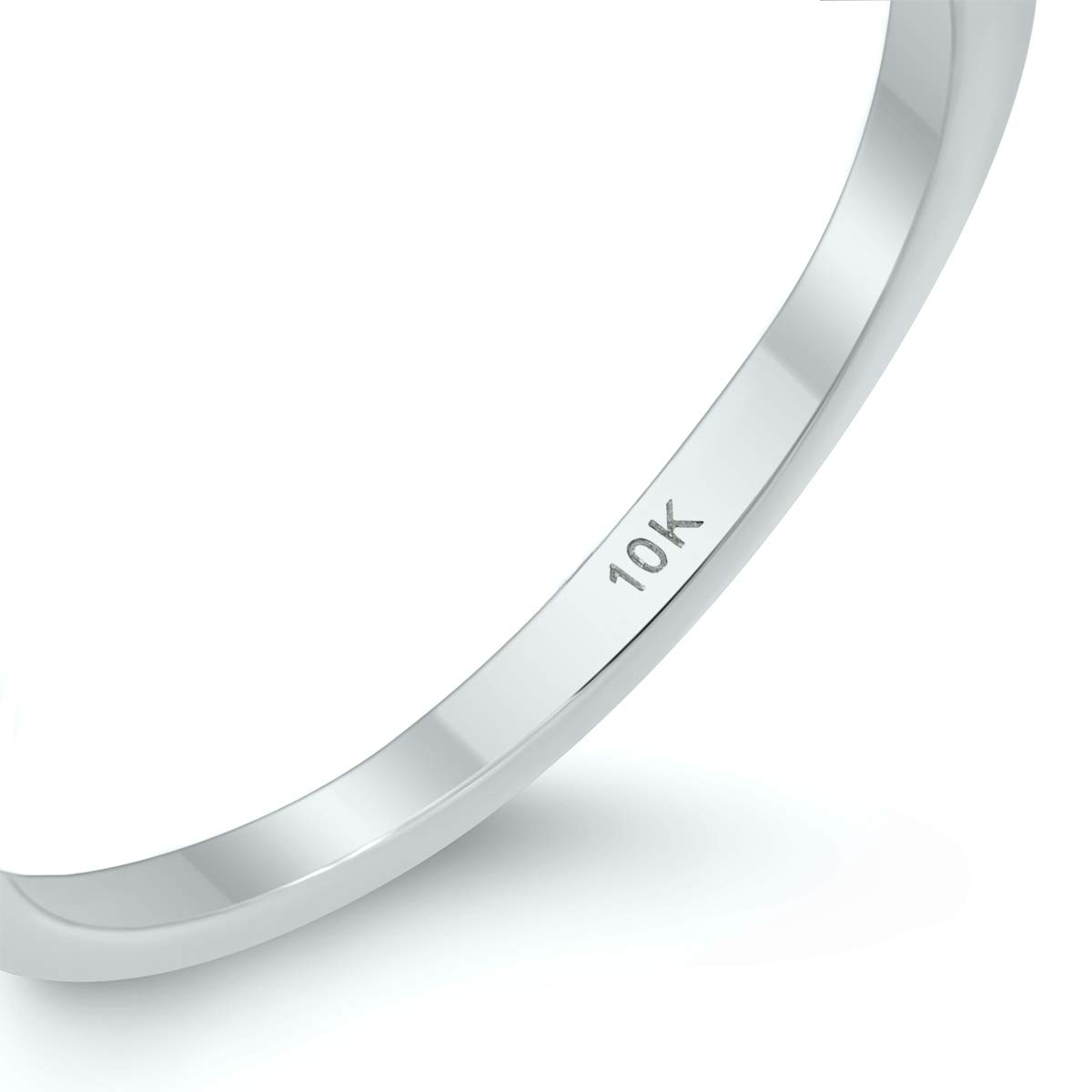 SZUL AGS Certified 1/2 Carat TW Diamond Curve Wedding Band in 10K White Gold