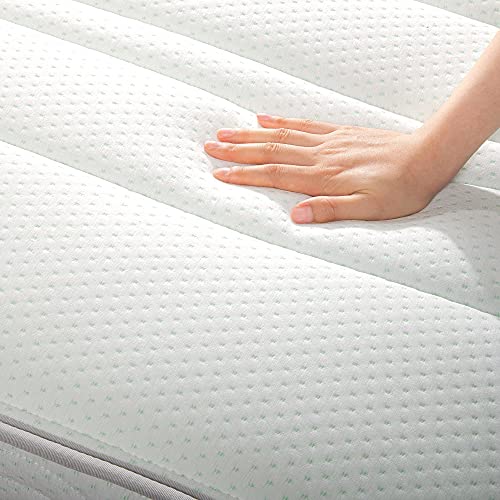 Zinus 8 Inch Foam and Spring RV Mattress / Short Queen Size for RVs, Campers & Trailers / Mattress-in-a-Box, White