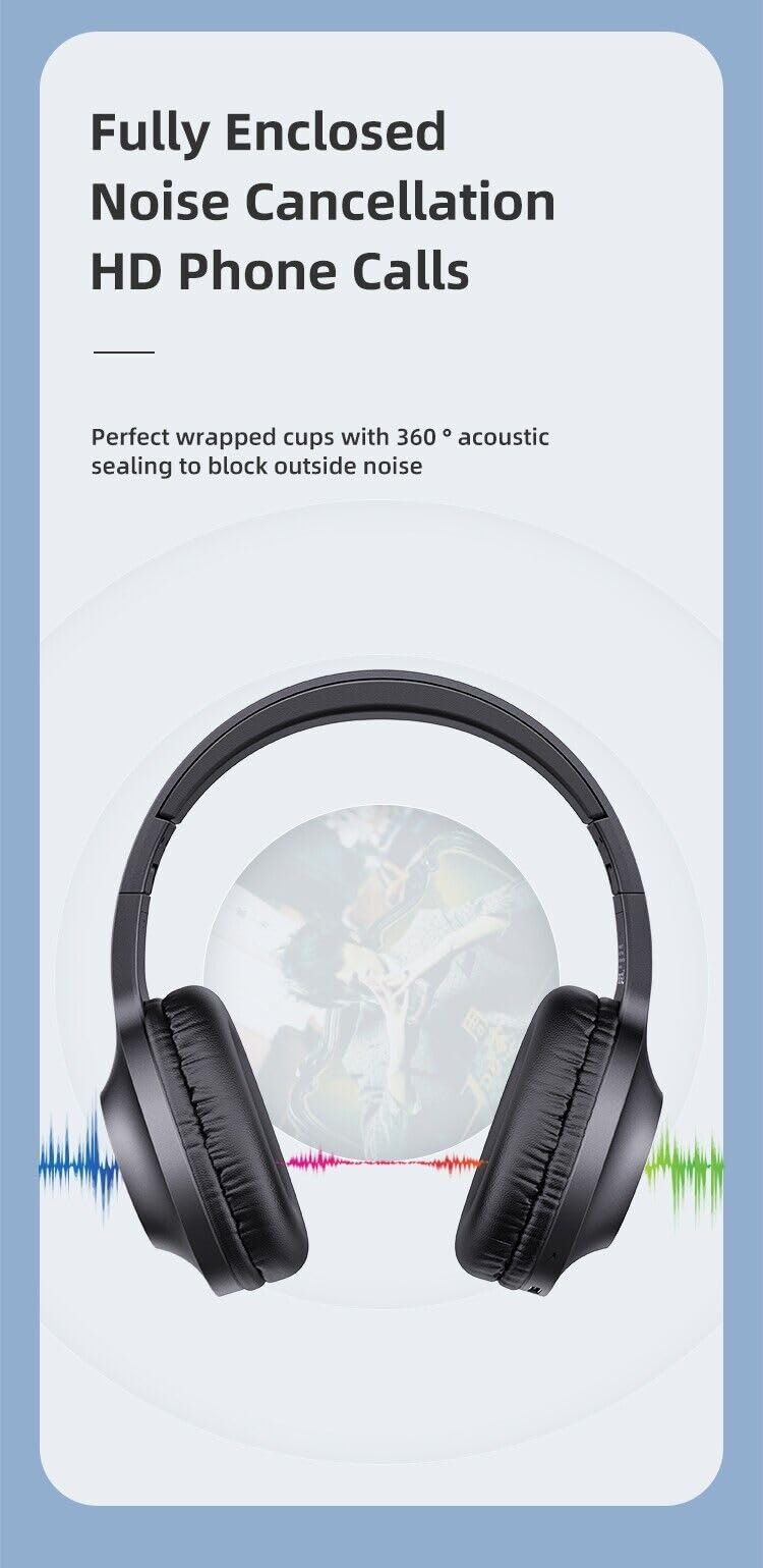SGNICS for Microsoft Surface Duo 2 Wireless Bluetooth 5.0 Headphones 100 Hours Playtime Foldable Lightweight Deep Bass Adjustable Headphones with Built in Mic