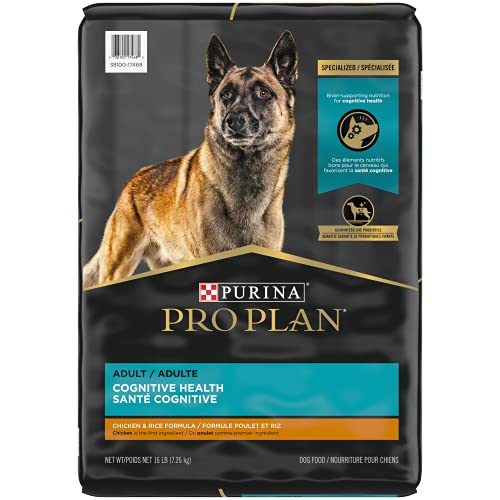 Purina Pro Plan High Protein, Cognitive Health Dry Dog Food, Chicken & Rice Formula - 16 lb. Bag
