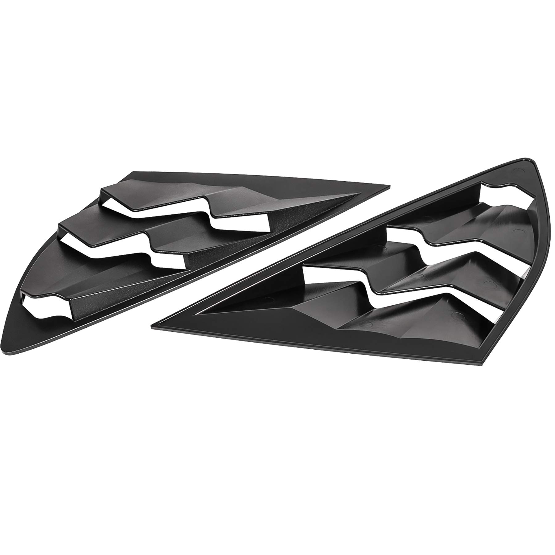 TeddyTT Rear Side Window Scoop Louvers Windshield Sun Shade Cover 3pcs Compatible with Ford Fusion 2013 2014 2015 2016 2017 2018 2019 2020