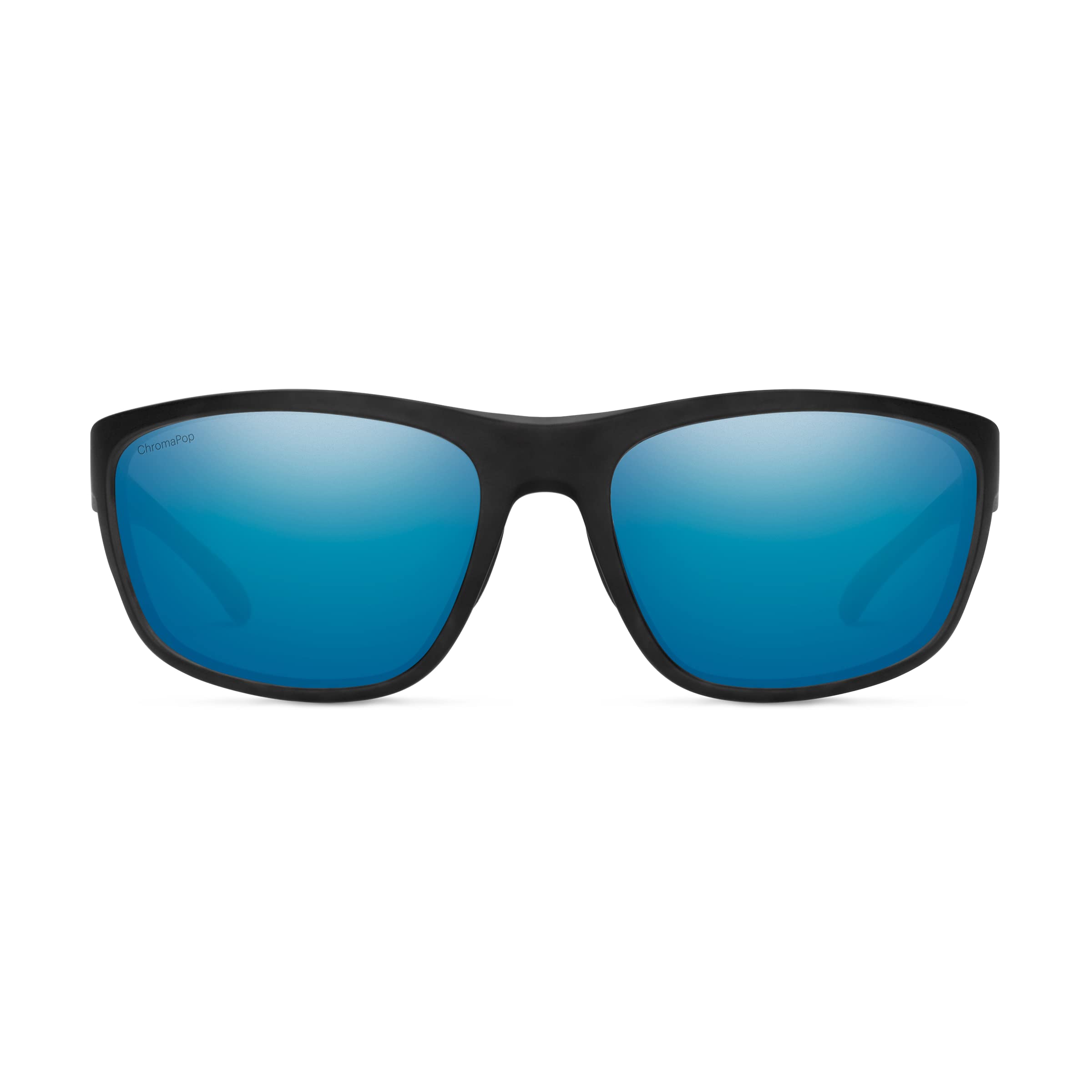 SMITH Redding Sunglasses – Polarized Performance Sports Active Sunglasses – for Men & Women – Matte Black + ChromaPop Glass Polarized Blue Mirror