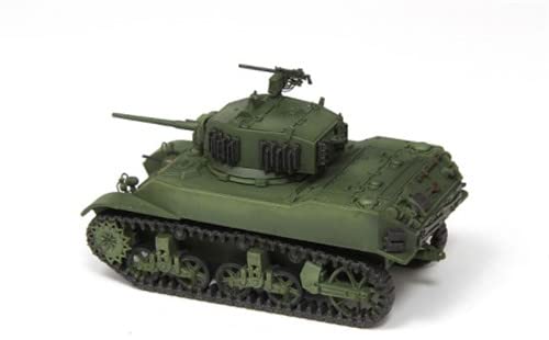S-Model China PLA Captured Type 97 & M5A1 M5A1 Stuart Light Tank 2 Vehicles Set 1/72 ABS Tank Pre-builded Model