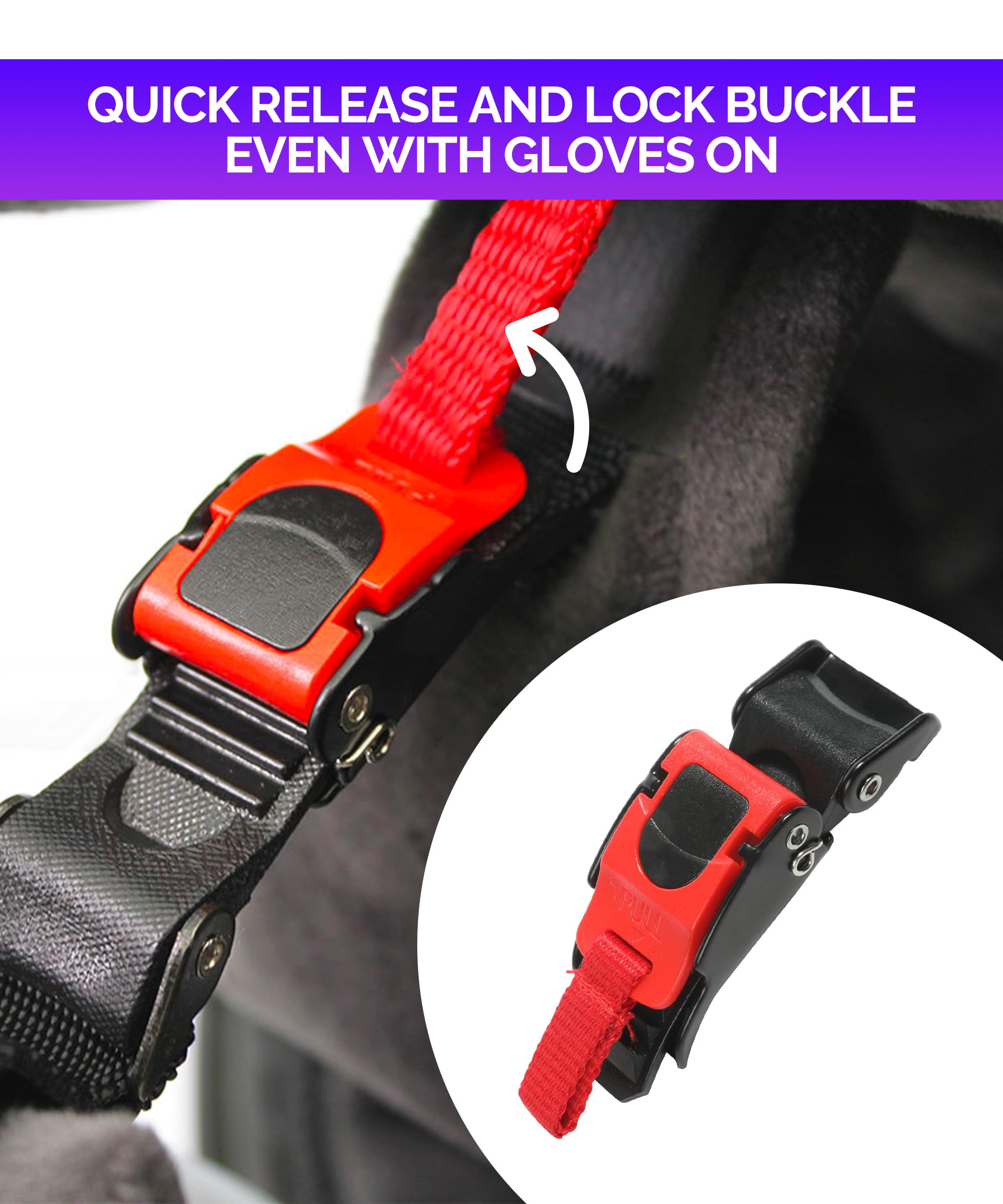 RACOONA Helmet Button Buckle,Motorcycle Helmet Quick Release Buckle Strap Locks,Car Accessories otorcycle Helmet Speed Clip Quick Release Chin Strap Button,Bike Helmet Clip Buckle,Fits for Any Helmet